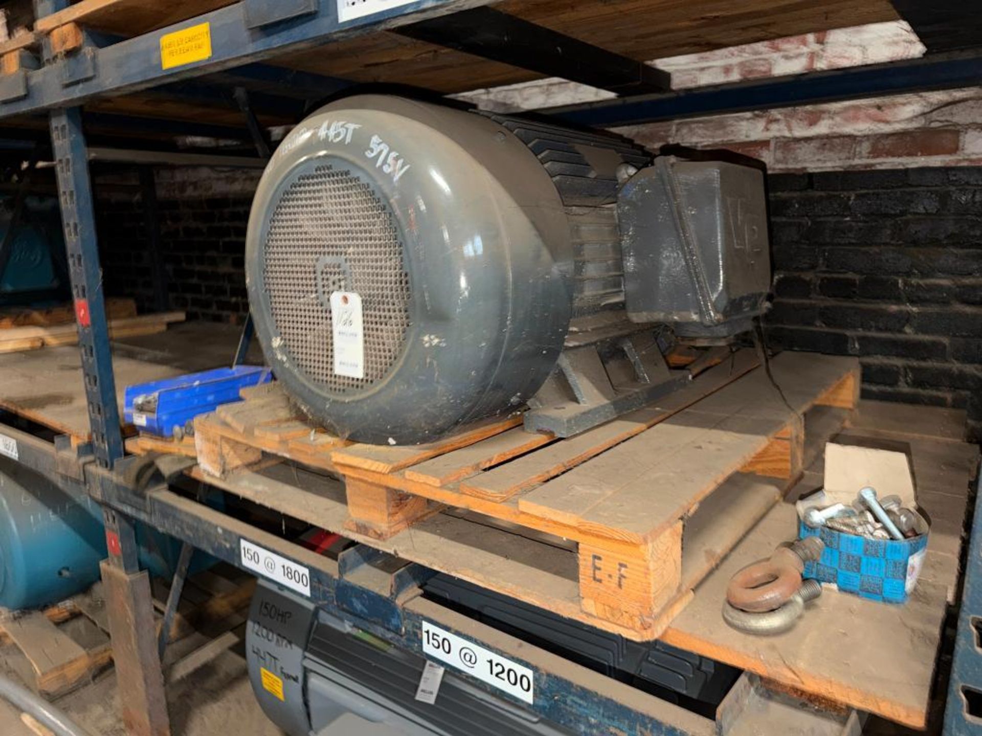 150 HP VP ELECTRIC 575V MOTOR, 445T FRAME - Simple Rigging/Loading Fee: $50