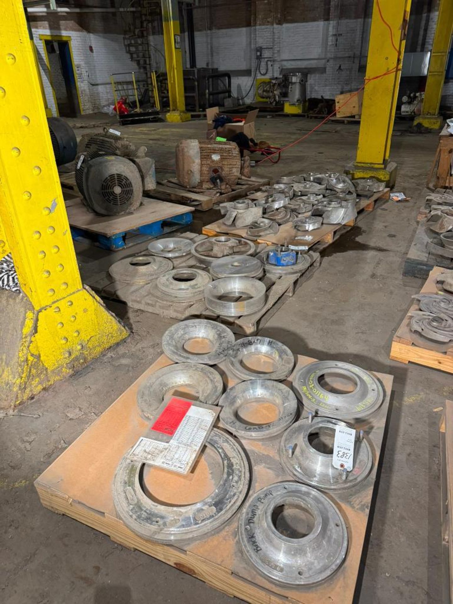 (4) SKIDS OF PUMP PARTS 316 STAINLESS STEEL - Simple Rigging/Loading ...
