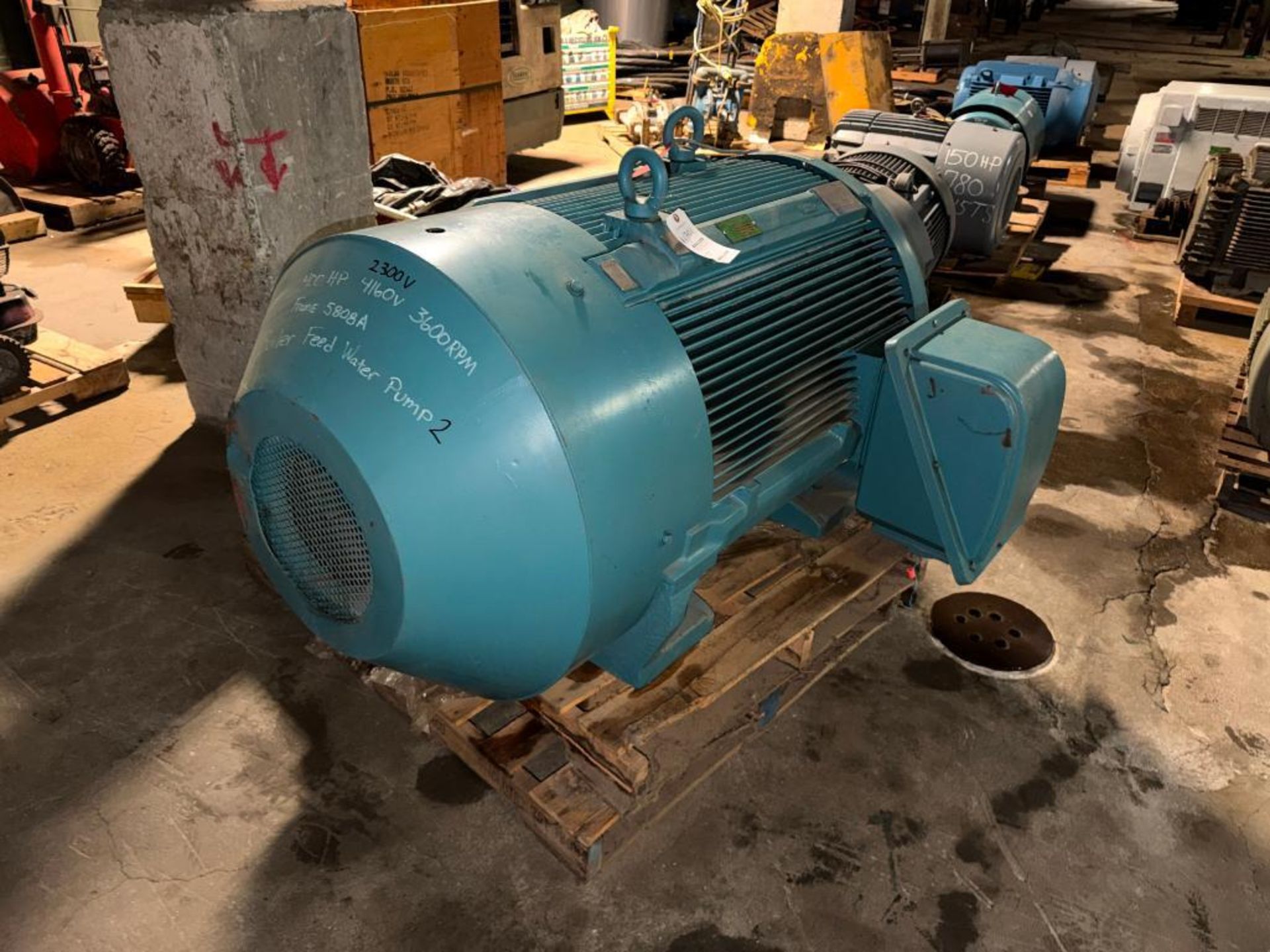 400 HP TECO-WESTINGHOUSE MOTOR 4160V 3580 RPM FRAME 5808A - Simple ...