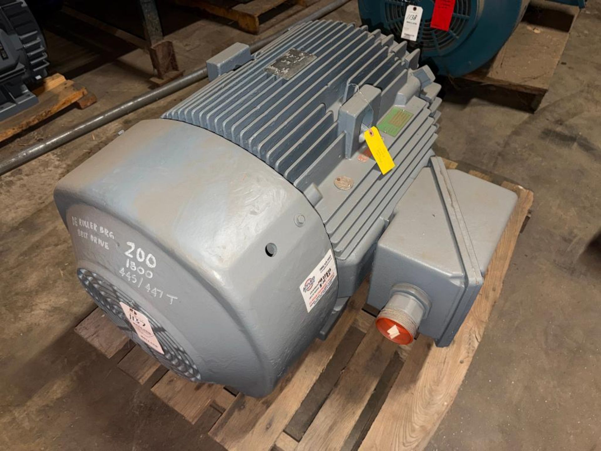 200 HP GENERAL MOTORS 575V MOTOR 445T FRAME 1785 RPM - Simple Rigging ...