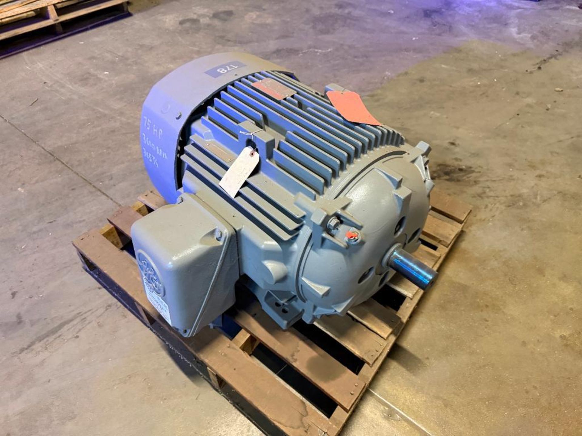 75 HP GENERAL ELECTRIC MOTOR 3560 RPM 575V FRAME 365TS - Simple Rigging ...
