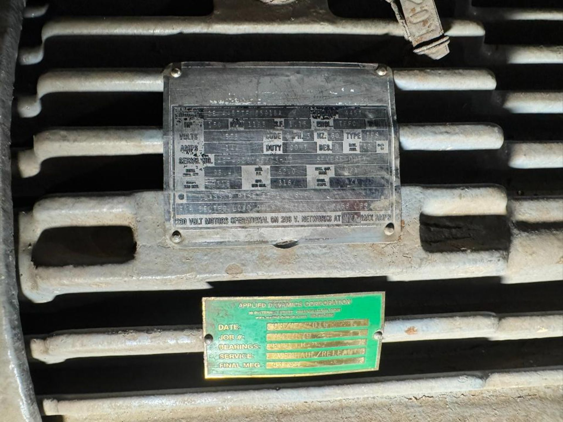 150 HP MOTOR FRAME 445T - Simple Rigging/Loading Fee: $50