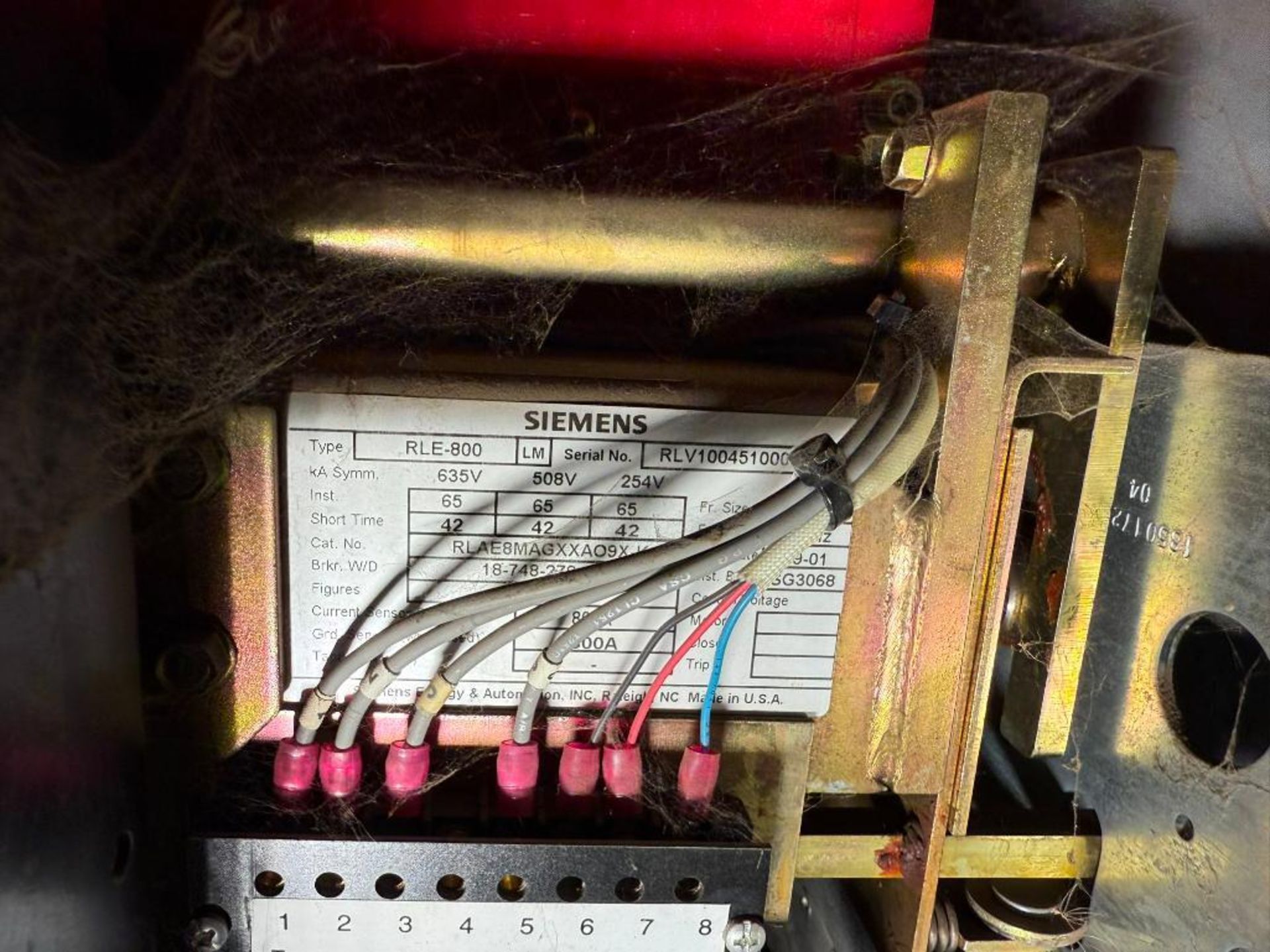 SIEMENS SWITCHGEAR SECTION - Simple Rigging/Loading Fee: $1000