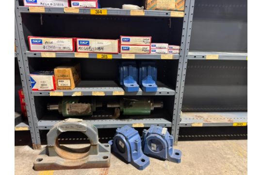 (1) SECTION OF BEARINGS ON SHELVES
