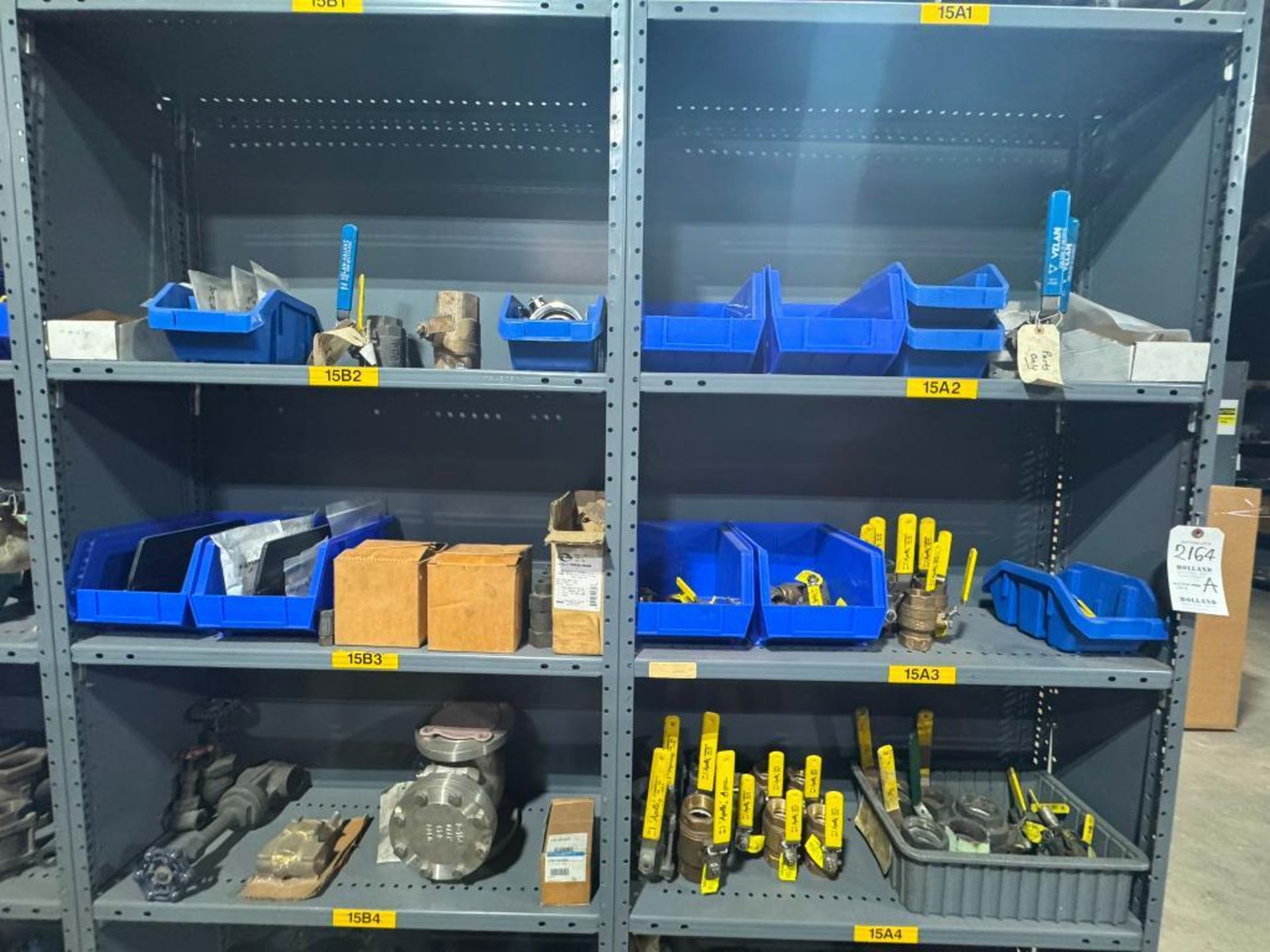ENTIRE ROW OF CONTENTS ON SHELVES