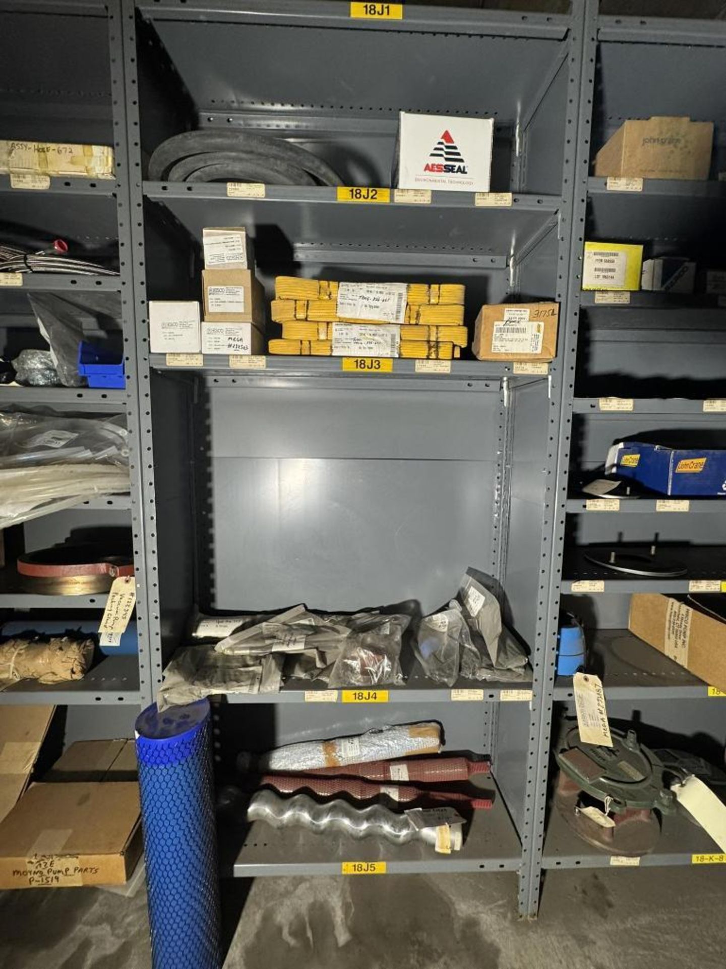 (3) SECTIONS OF PUMP PARTS ON SHELVES - Simple Rigging/Loading Fee: $200