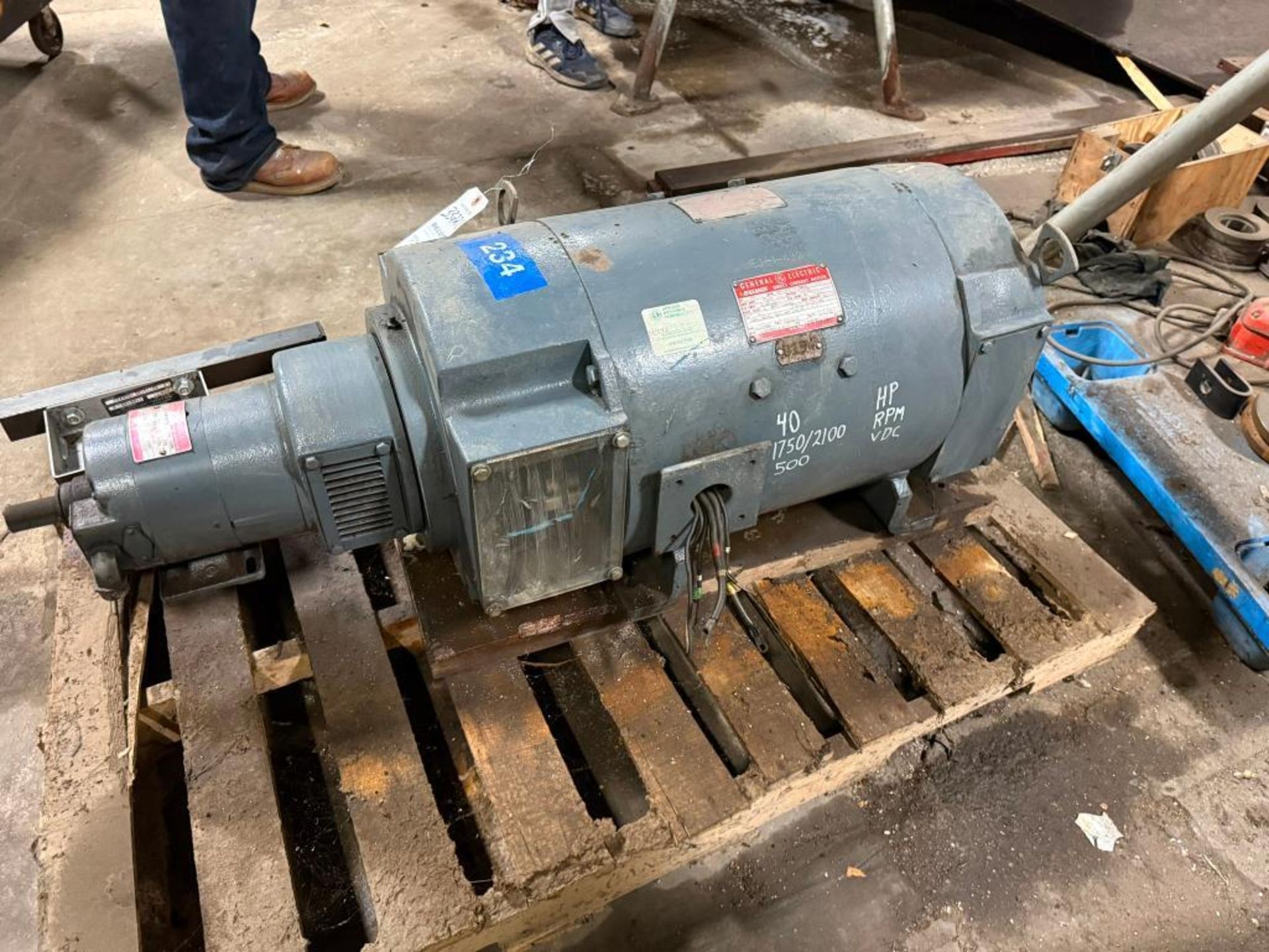 GENERAL ELECTRIC 40HP MOTOR, 1750/2100 RPM - Simple Rigging/Loading Fee ...