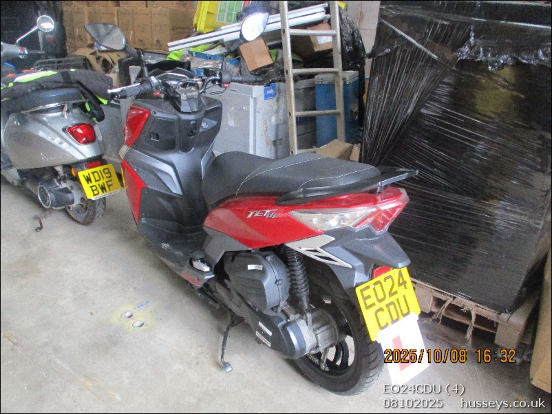 24/24 SYM JET 14 125 AC E5 125cc 0 Motorcycle (Red, 4k) EO24CDU ...
