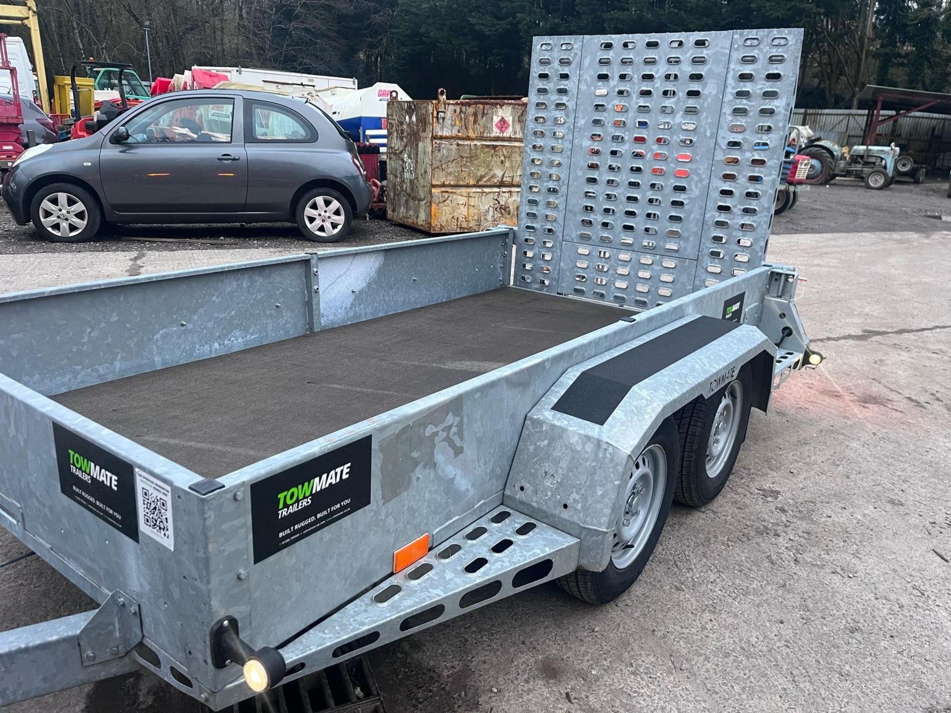 TOWMATE 2.7 TON PLANT TRAILER UNUSED C.W LED LIGHTS BALL HITCH INTERNAL ...