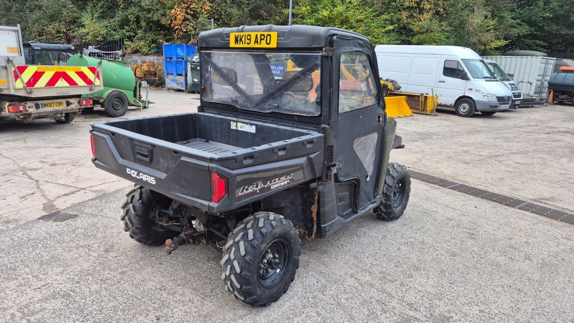 POLARIS RANGER DIESEL UTV 19 REG CW V5, MANUAL TIPPING BUTT R&D