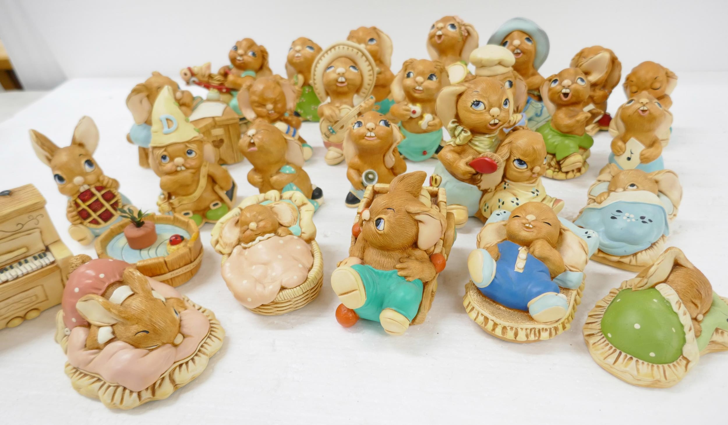 Large collection of Pendelfin bunny rabbit figures examples to include ...