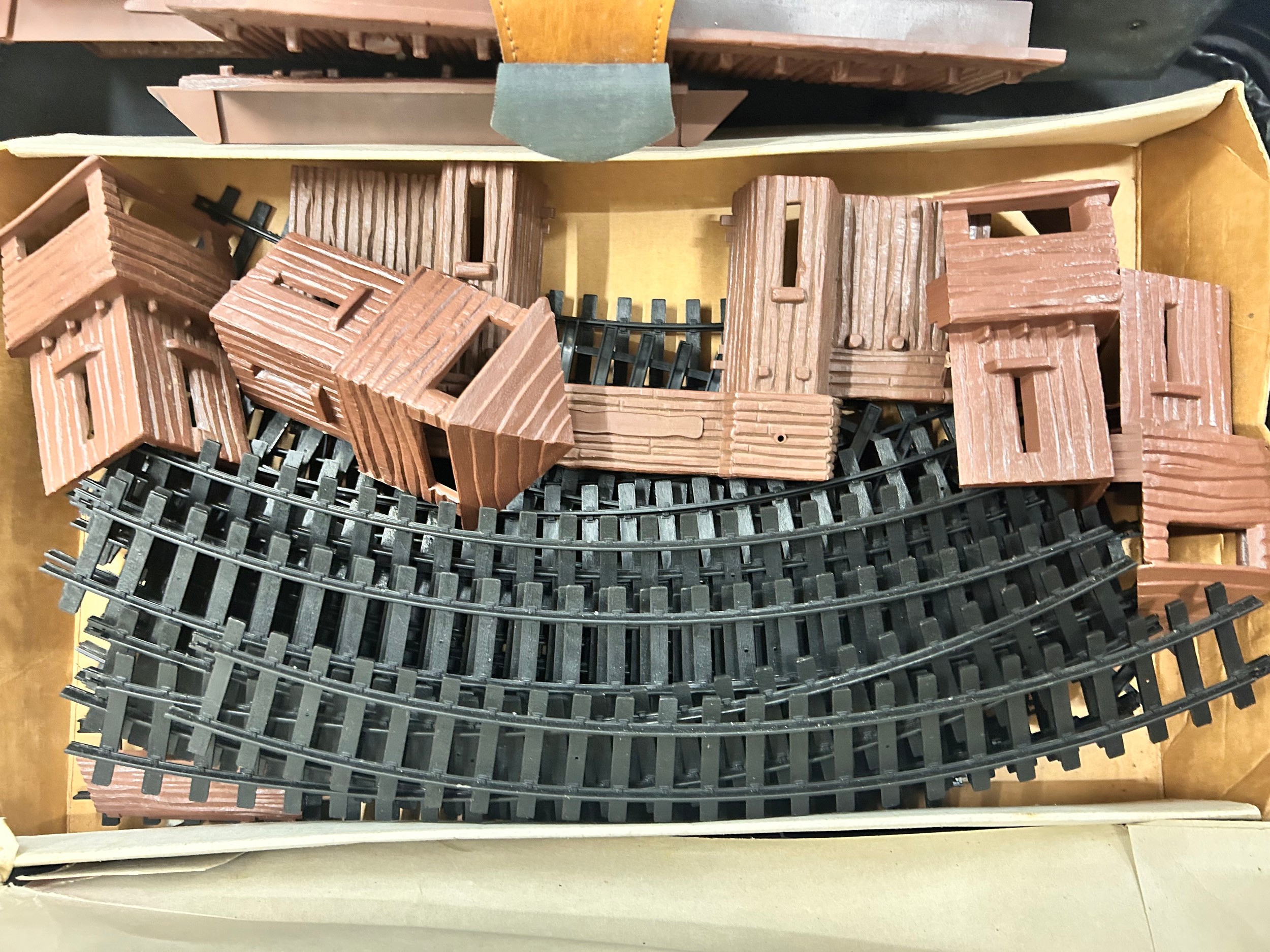 Two 1970s Timpo "0" gauge train sets, The Midnight Special and Prairie ...