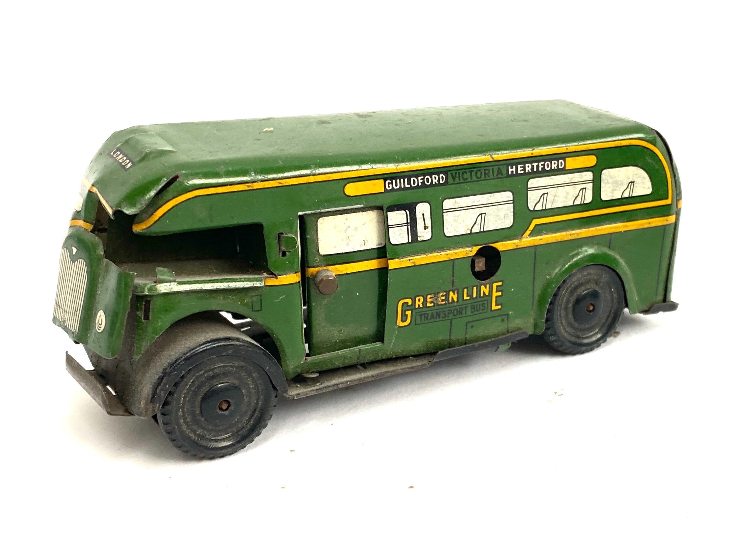 A lot of 5 vintage model cars (af) to include Wells Brimtoy tinplate ...