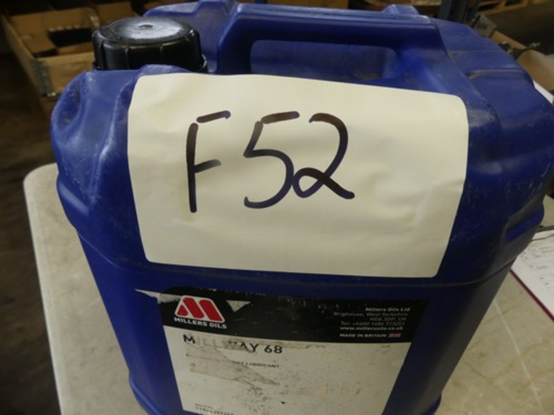 1 x 20L Millers Oil Millway 68 machine slideway lubricant - new (SW18C)F52