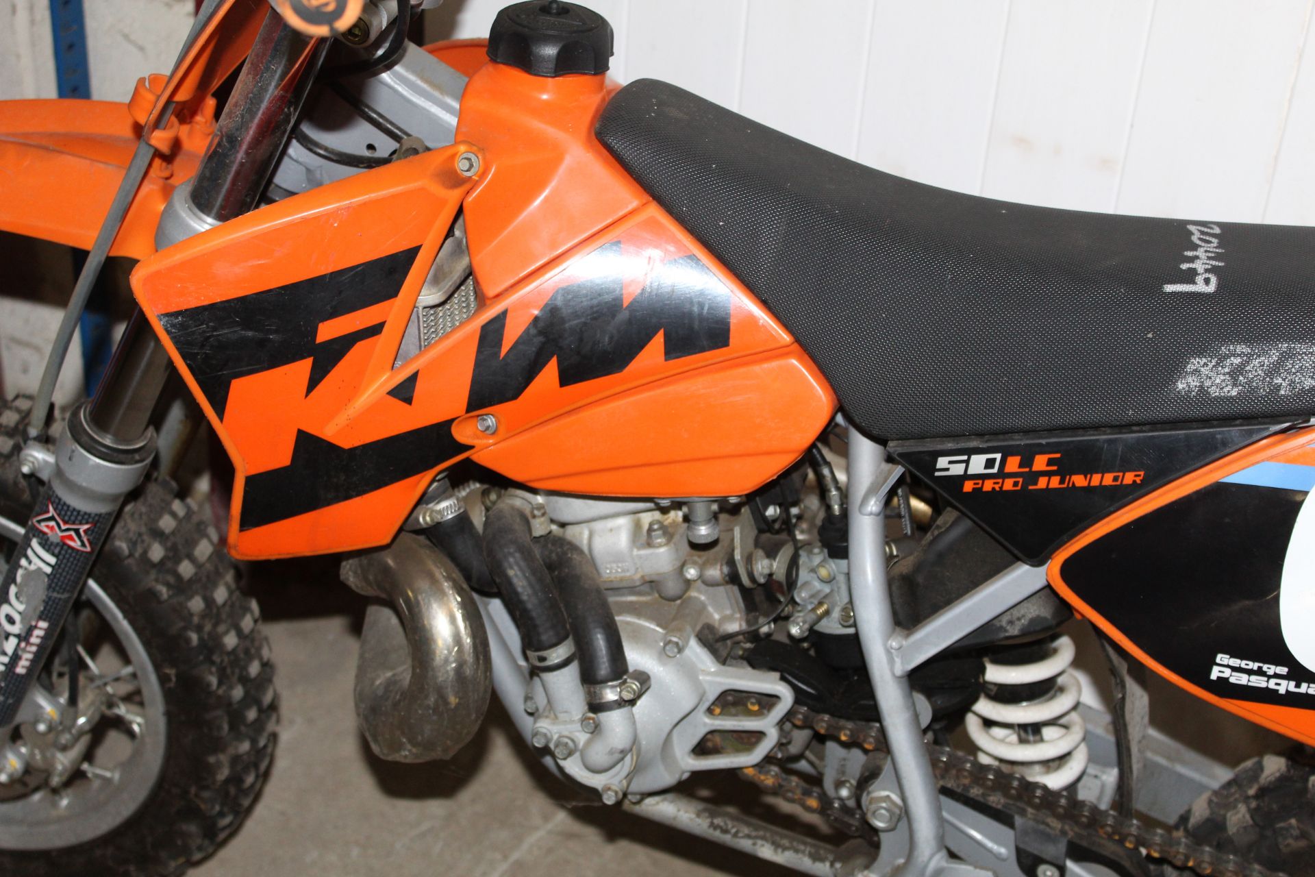 KTM 50cc motocross bike.