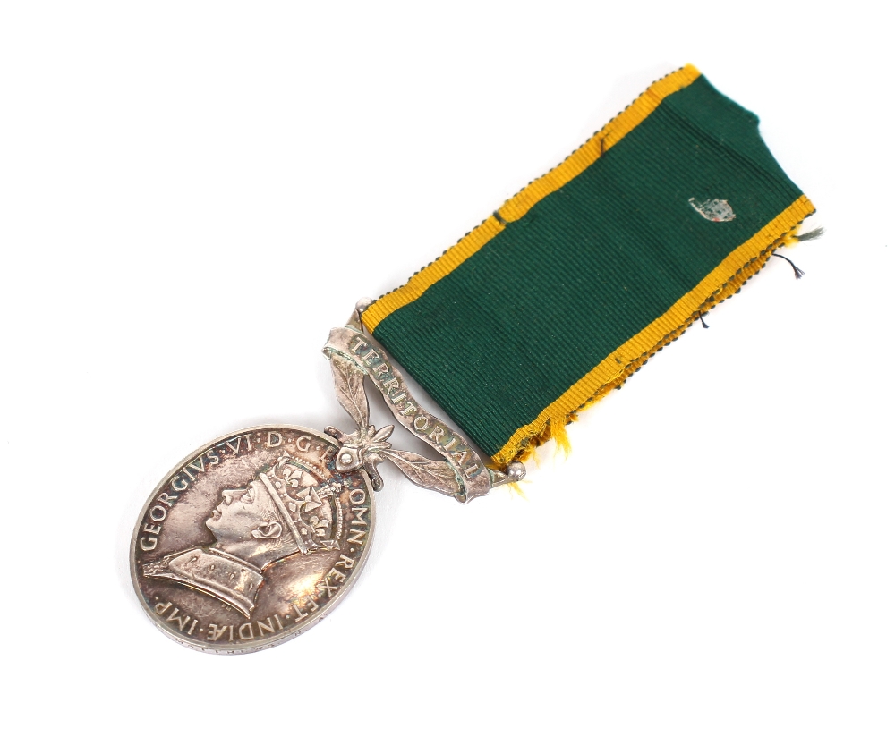A G.R.VI Territorial for Efficient Service medal to 907267 Sjt. A.T ...