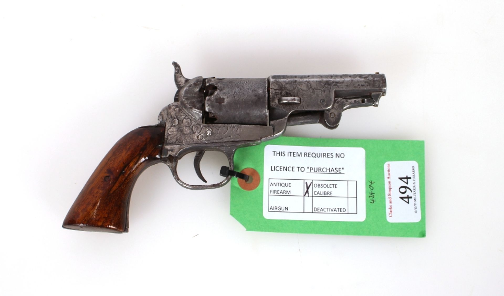 A Colt Brevete model pocket pistol (NB not the best example, but ...