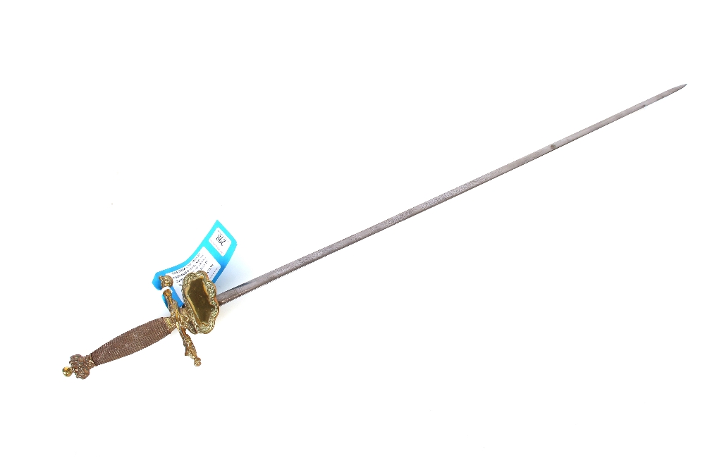 A Victorian Court sword by T. Guthrie, Cork Street, London, (no scabbard)