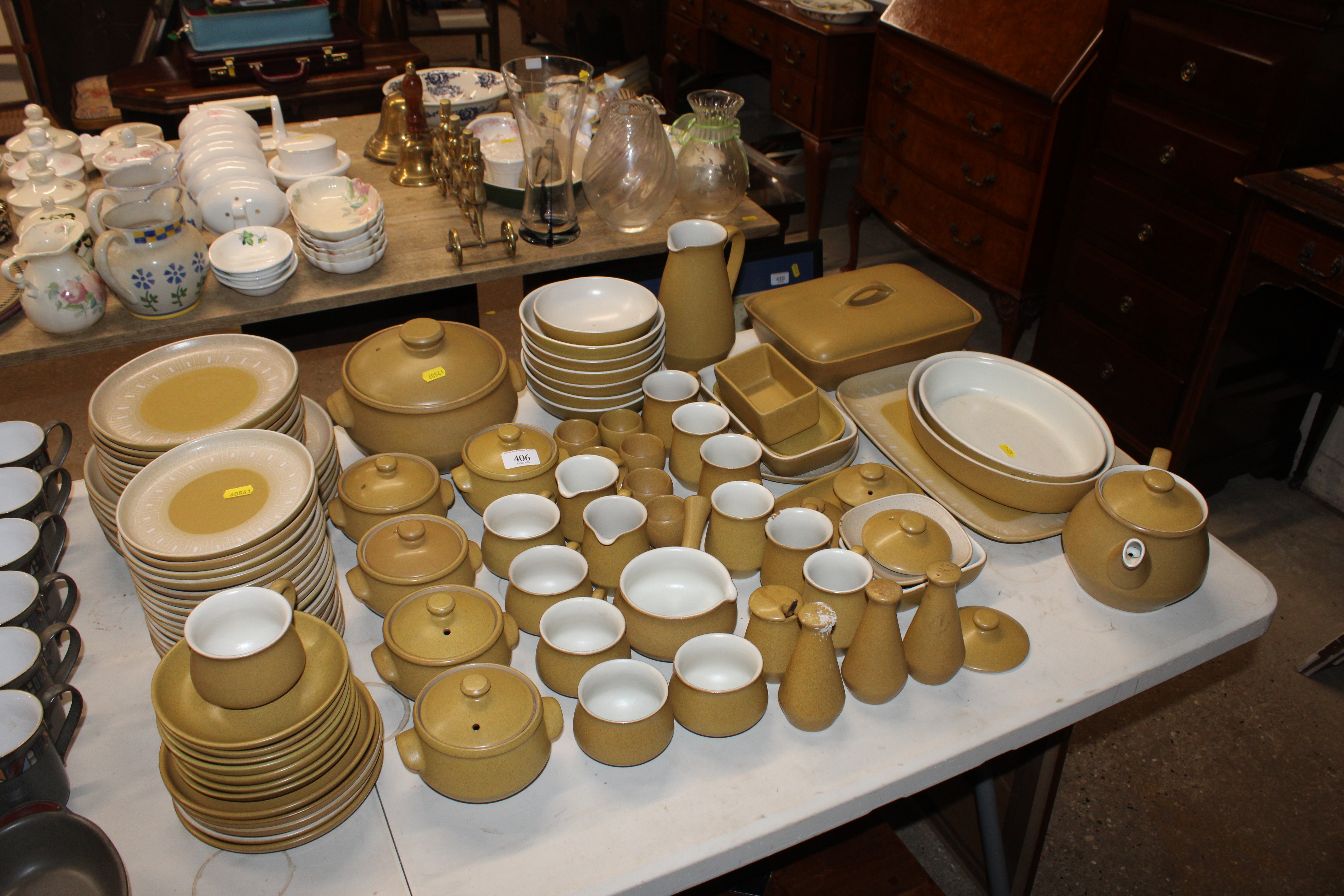 A Denby Ode stone ware part dinner service