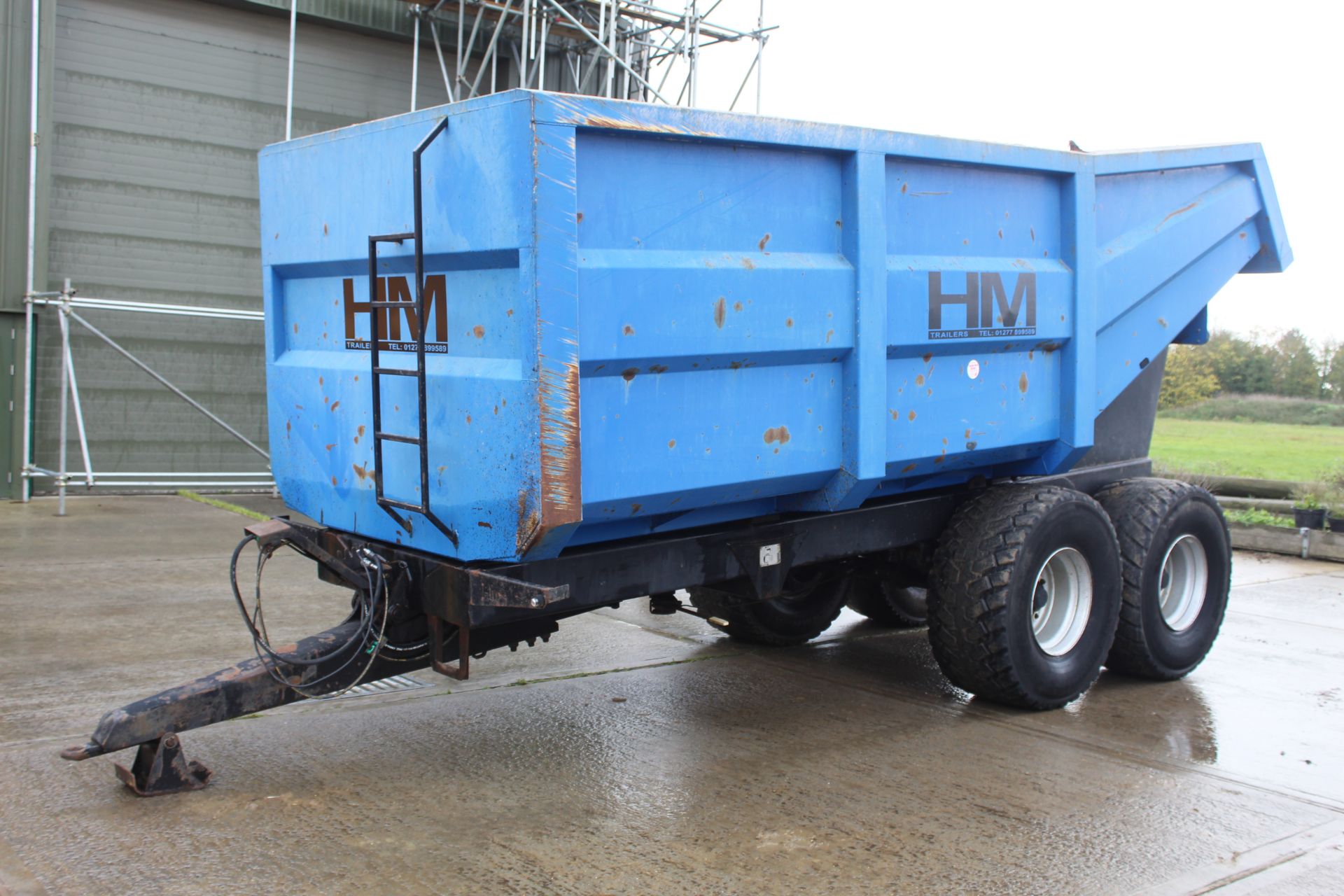 HM Trailers 16T twin axle dump trailer. 2013. With 560/60R22.5 ...