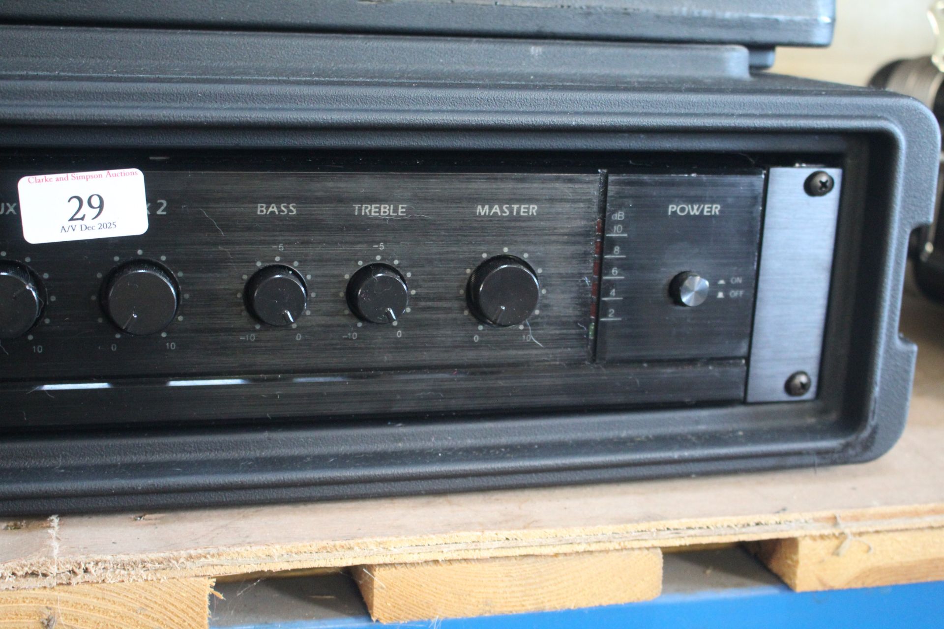 TOA A1121 PA amplifier contained within a flight case.