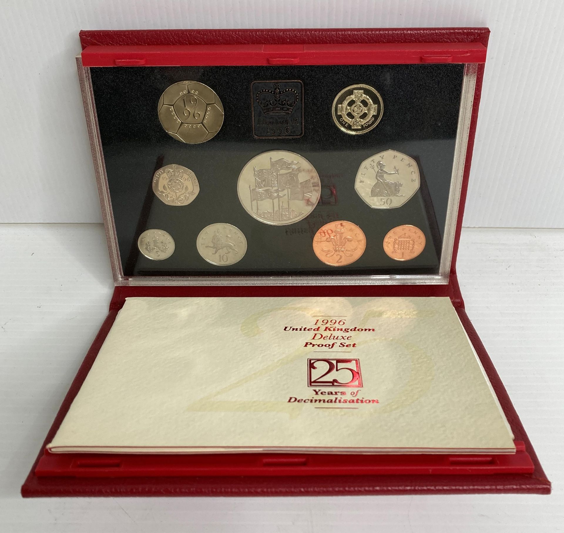1996 Red Deluxe UK proof set (CWH REF: S3 GC3)