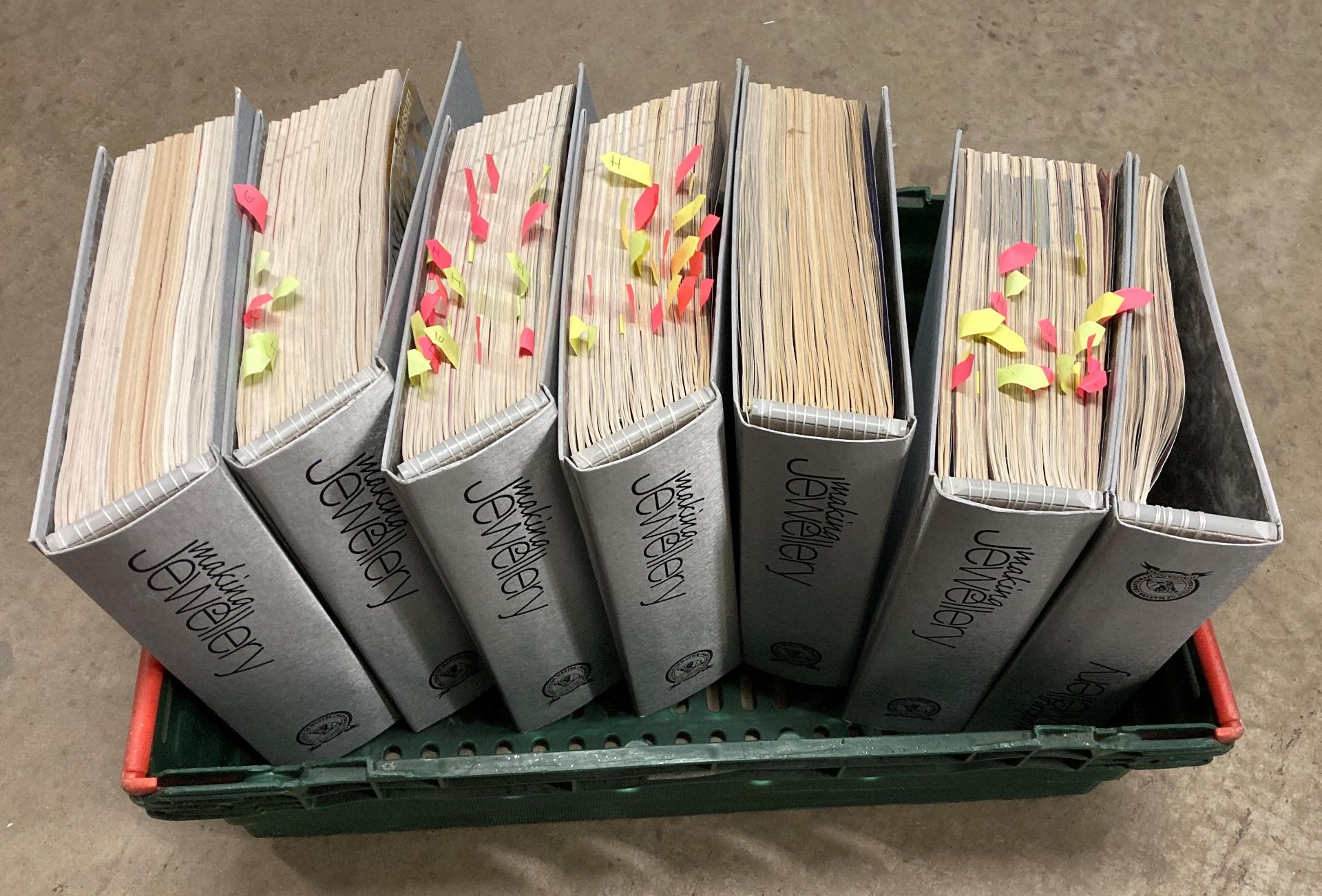 Six files of jewellery making magazines (CWH Ref: AA08)