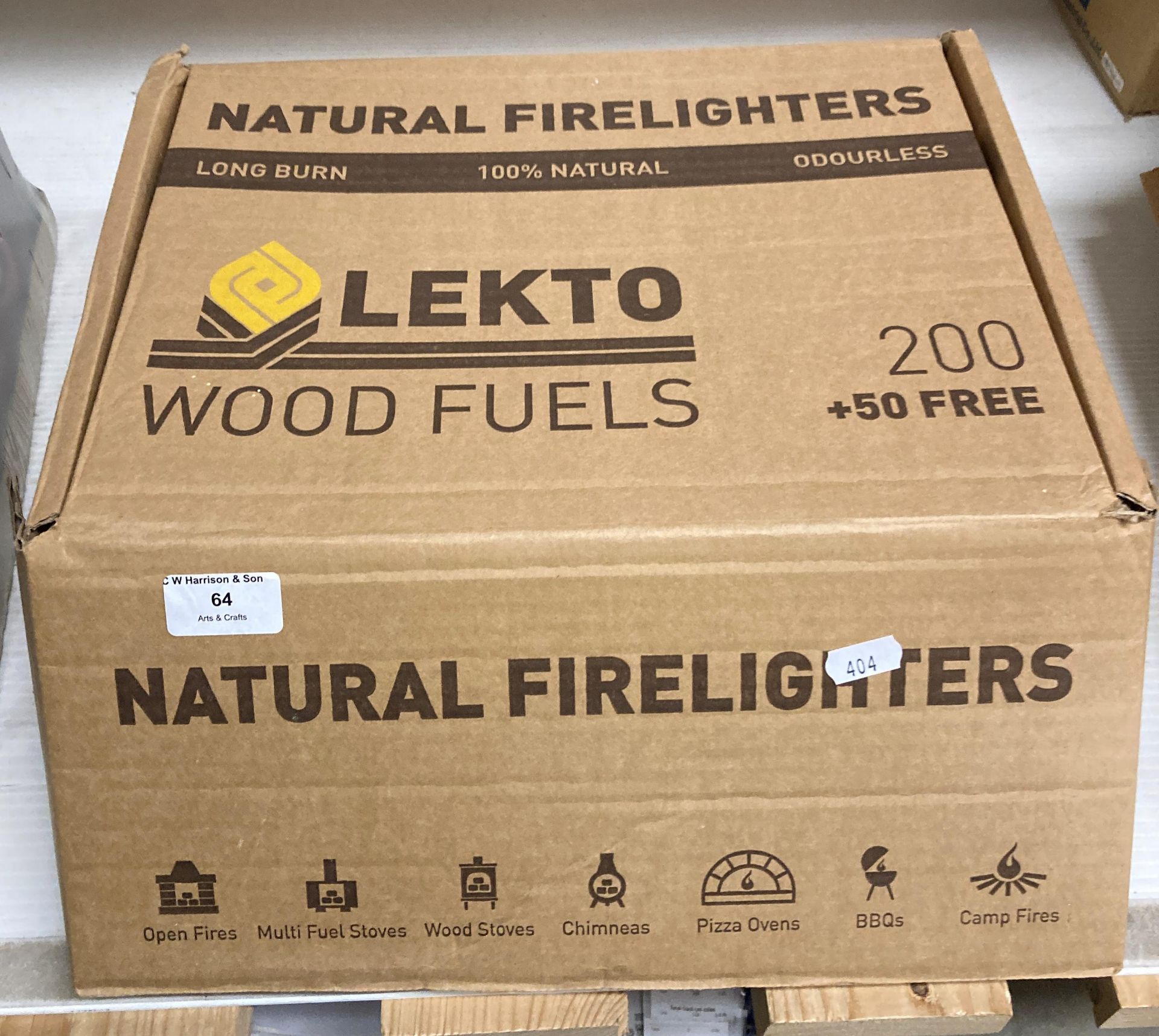 Contents to box - Lekto Natural Fire Lighters, approximately 200 (CWH ...