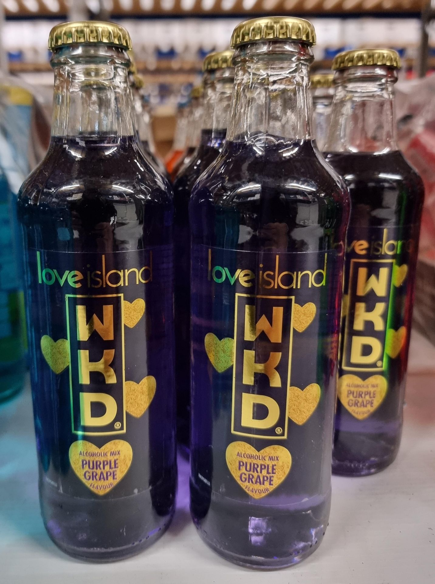 11 bottles of WKD Love Island Purple Grape Alcoholic Mix in 275ml ...