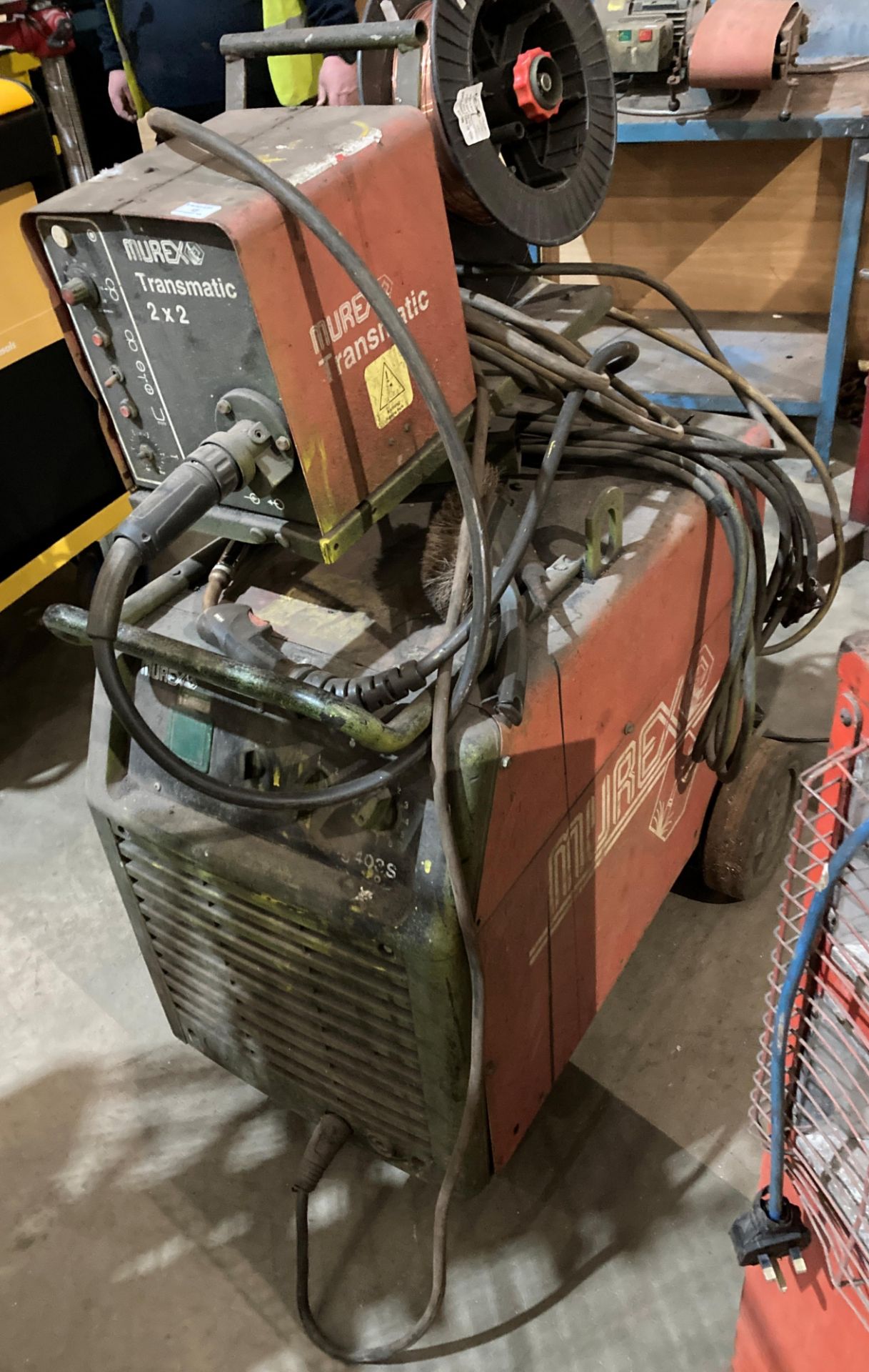 Murex 403s transmit welder fitted with a Murex transmatic 2x2 wire feed ...