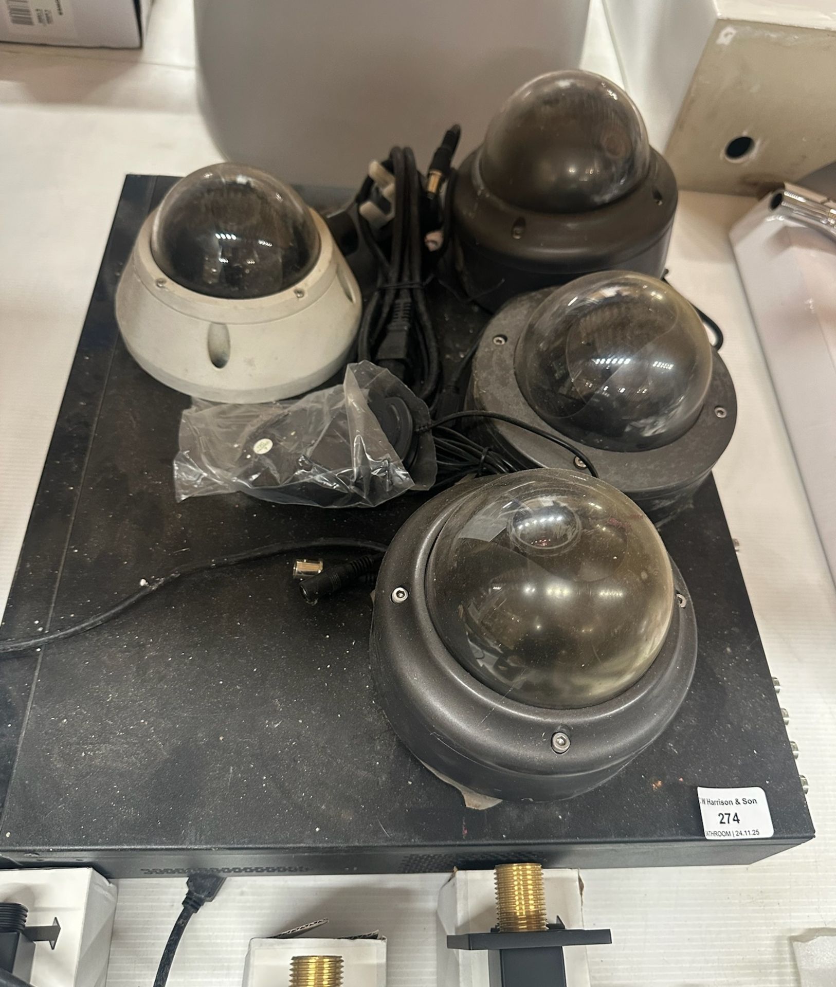 CCTV INSPIRE 8 CHANNEL UNIT WITH 4 DOME CAMERAS IR LAB SURVEILLANCE