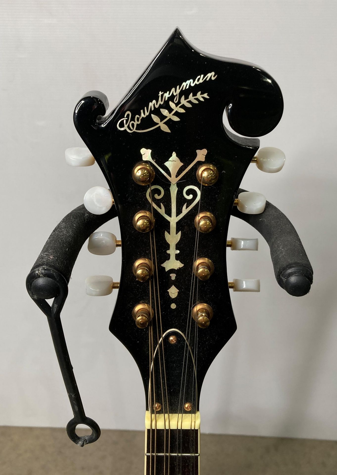 Countryman F-Style mandolin with a sunburst finish and mother-of-pearl ...