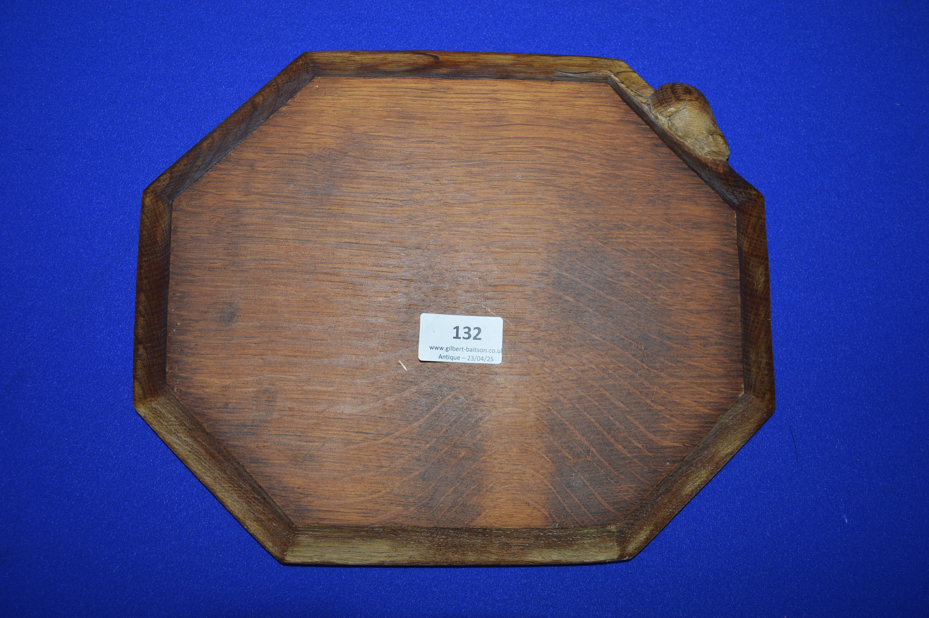 Robert Thompson Mouse Man Oak Bread Board