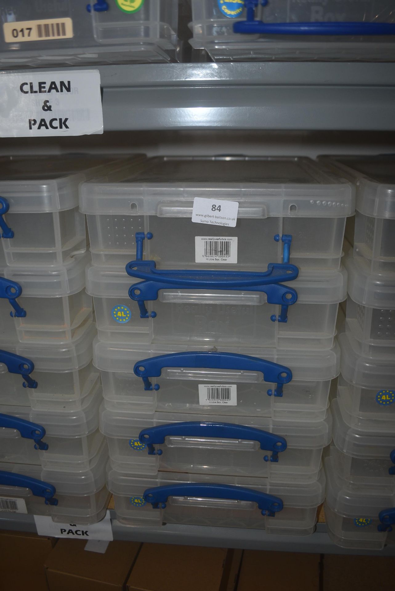 *Five 4L Really Useful Storage boxes