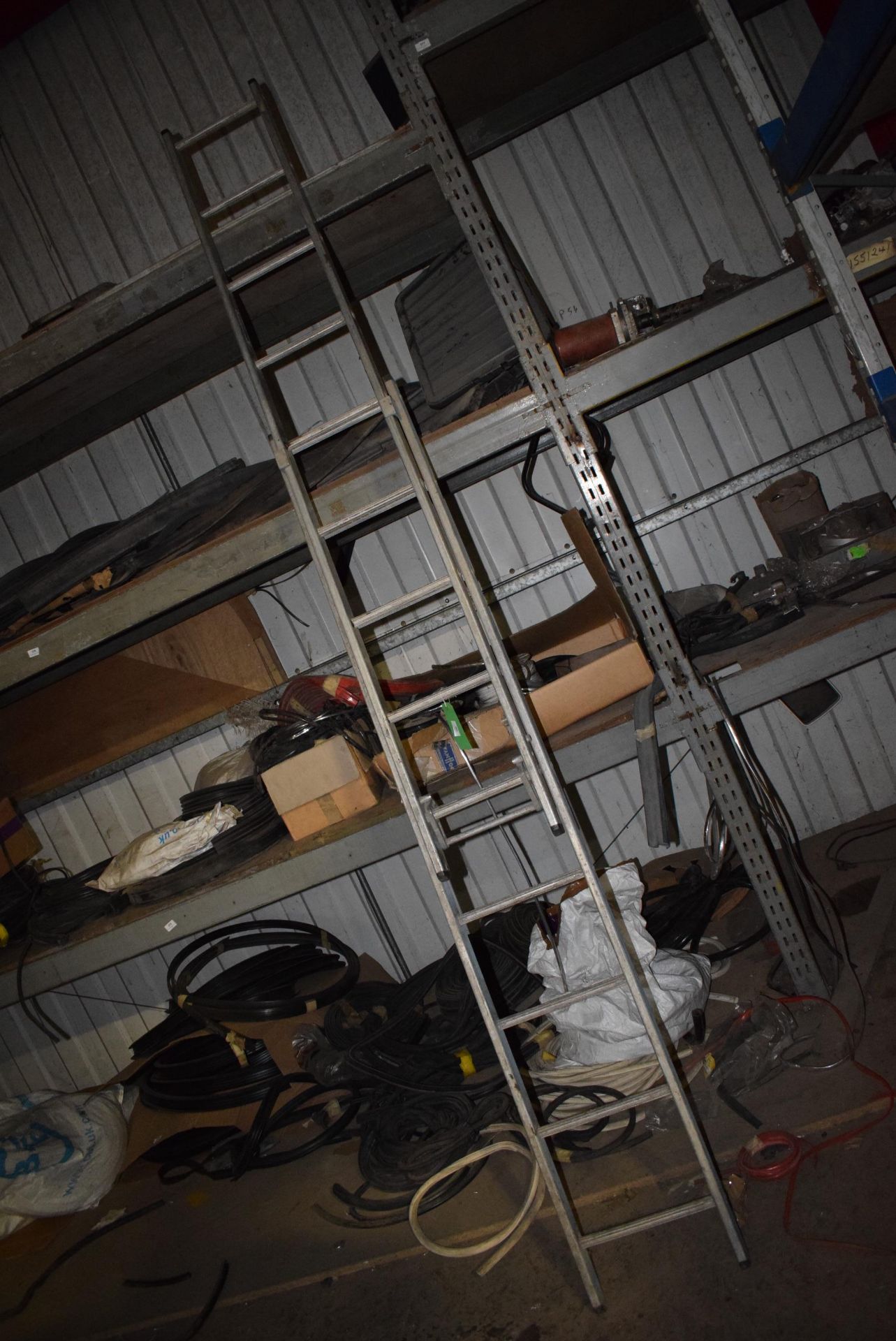*Nine Tread Two Section Ladder
