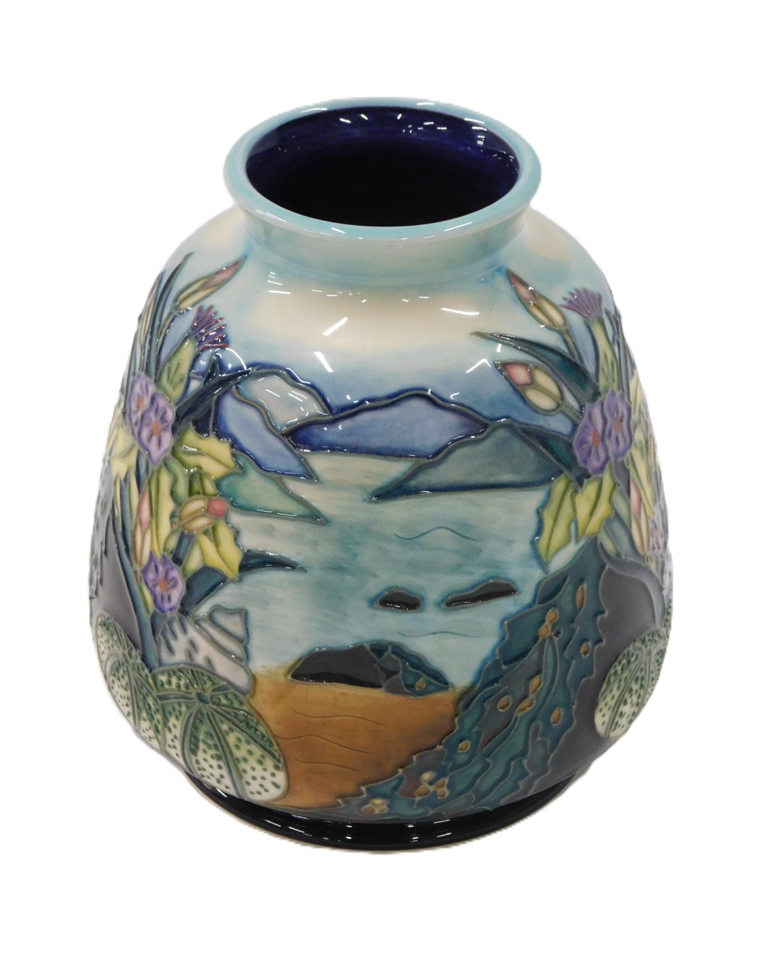 A Moorcroft Islay pattern vase, designed by William Moorcroft, signed ...