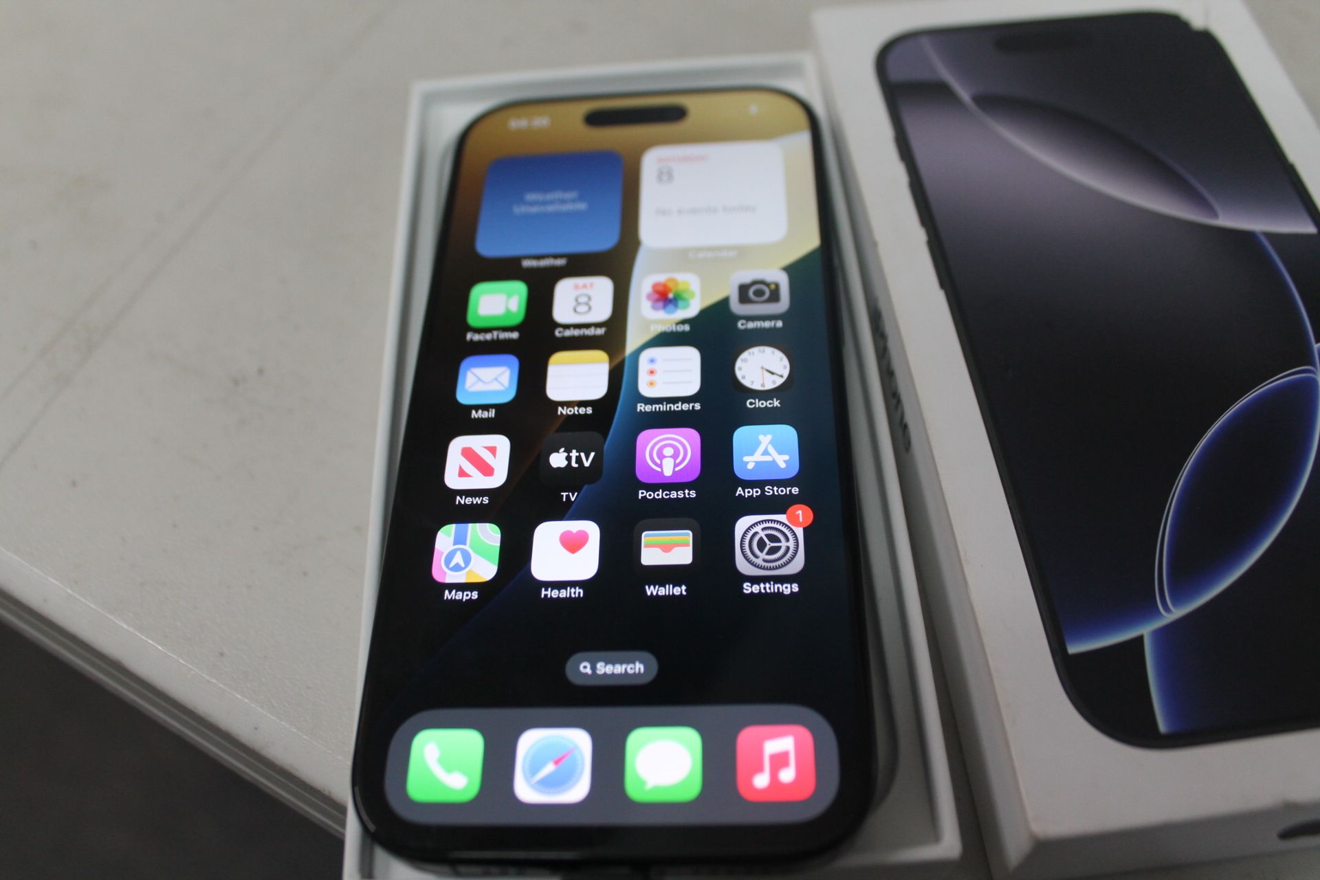 1 BOXED (UNLOCKED) APPLE IPHONE 16 PRO BLACK TITANIUM 128GB MODEL A3293 ...