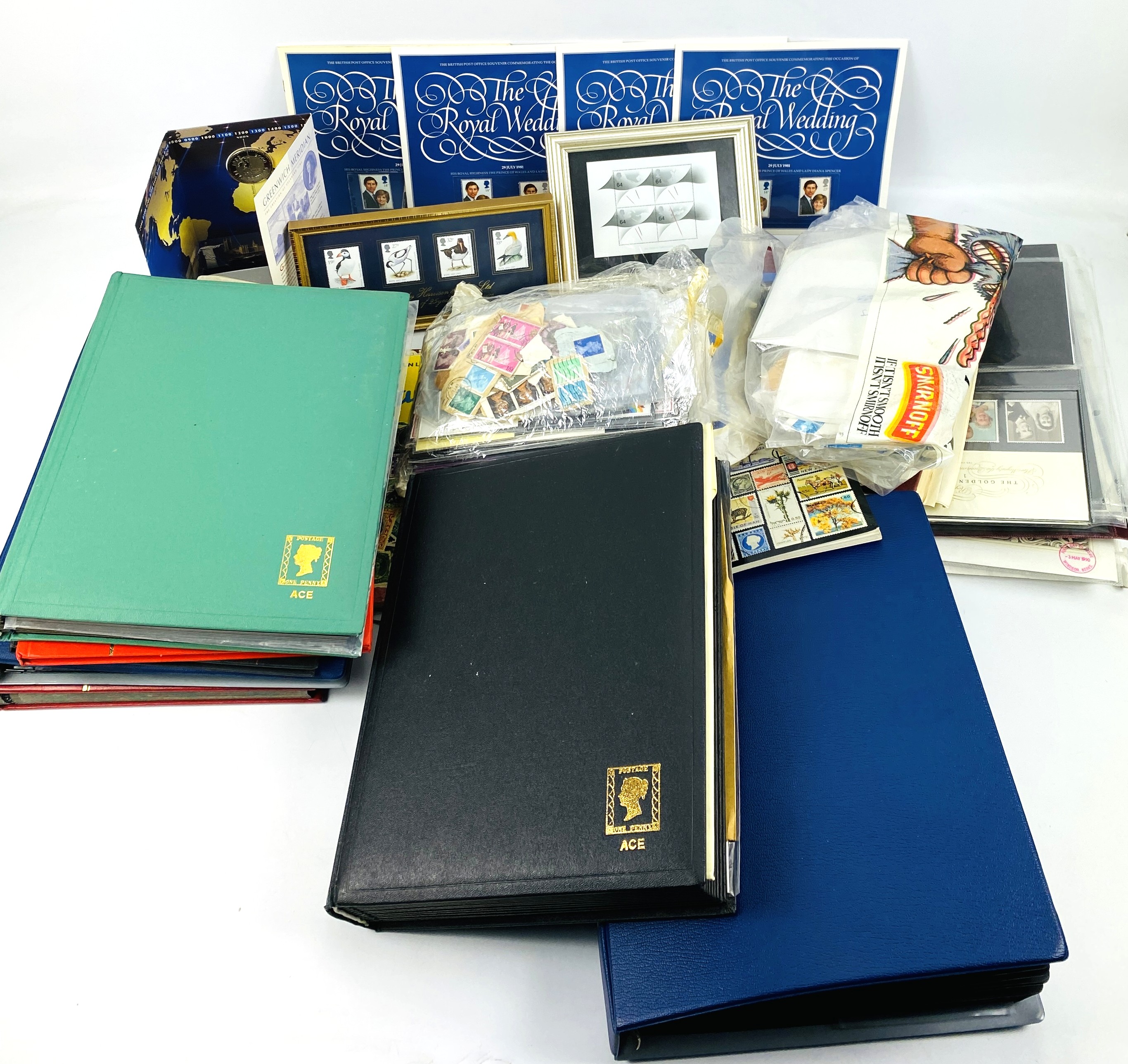 A large collection of various stamps to include British mint stamps and ...