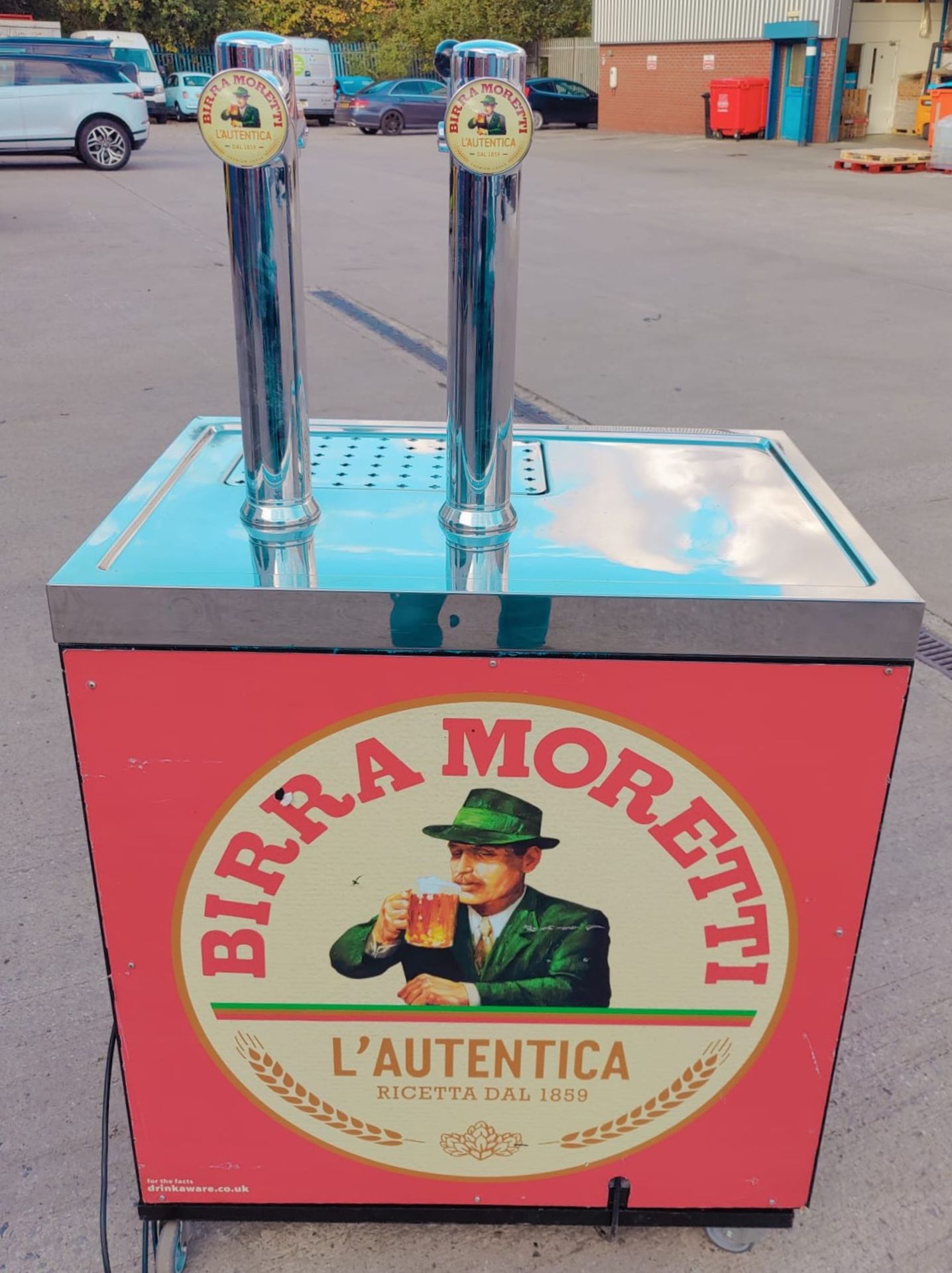 1 x Birra Moretti Efficold David XL Mobile Dual Beer Pump with ...