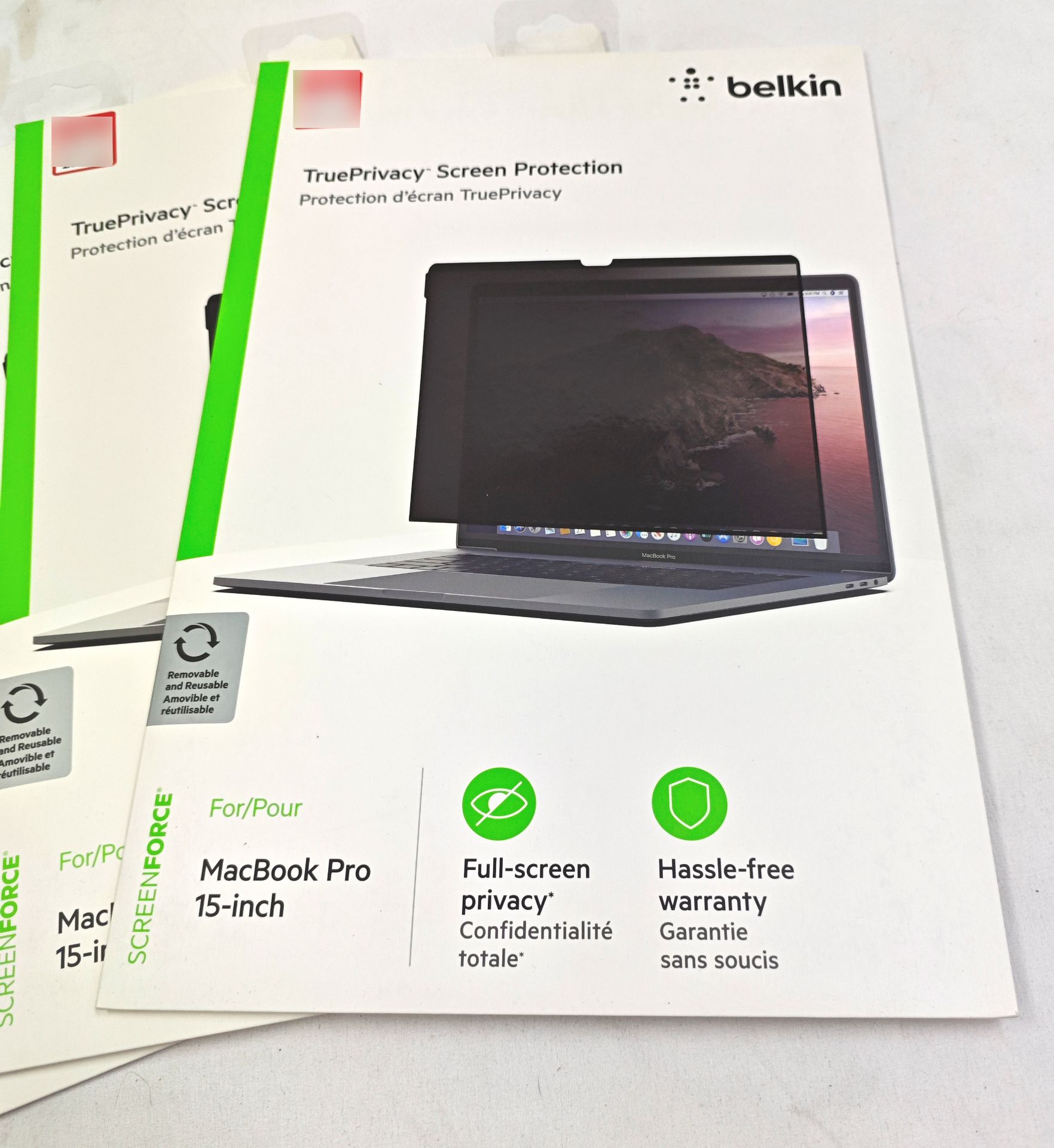 3 x BELKIN Screenforce Trueprivacy Screen Protector For Macbook Pro 15 ...