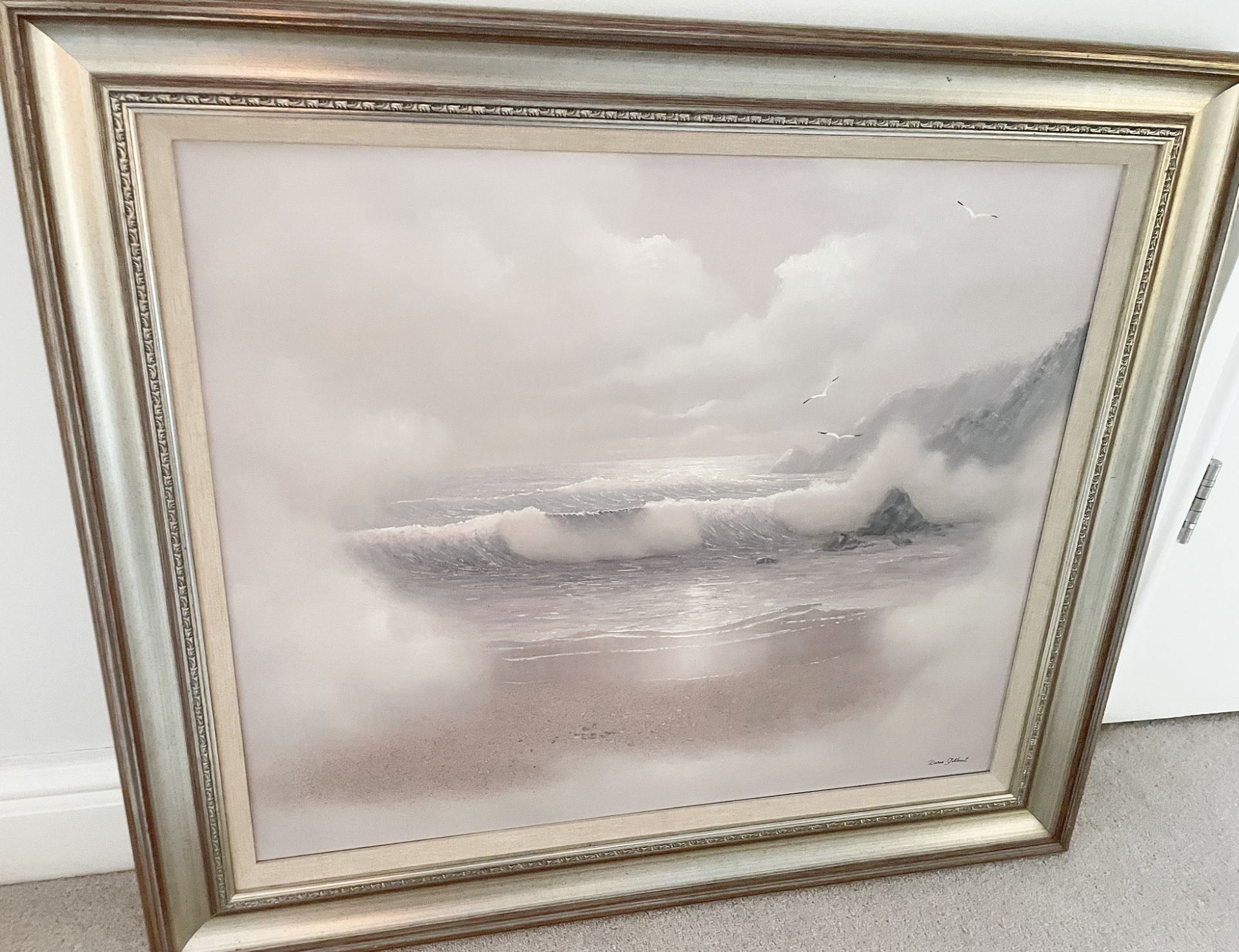 1 x Framed Seascape OIl Painting On Canvas By Doris Gilbert - CL1020 ...