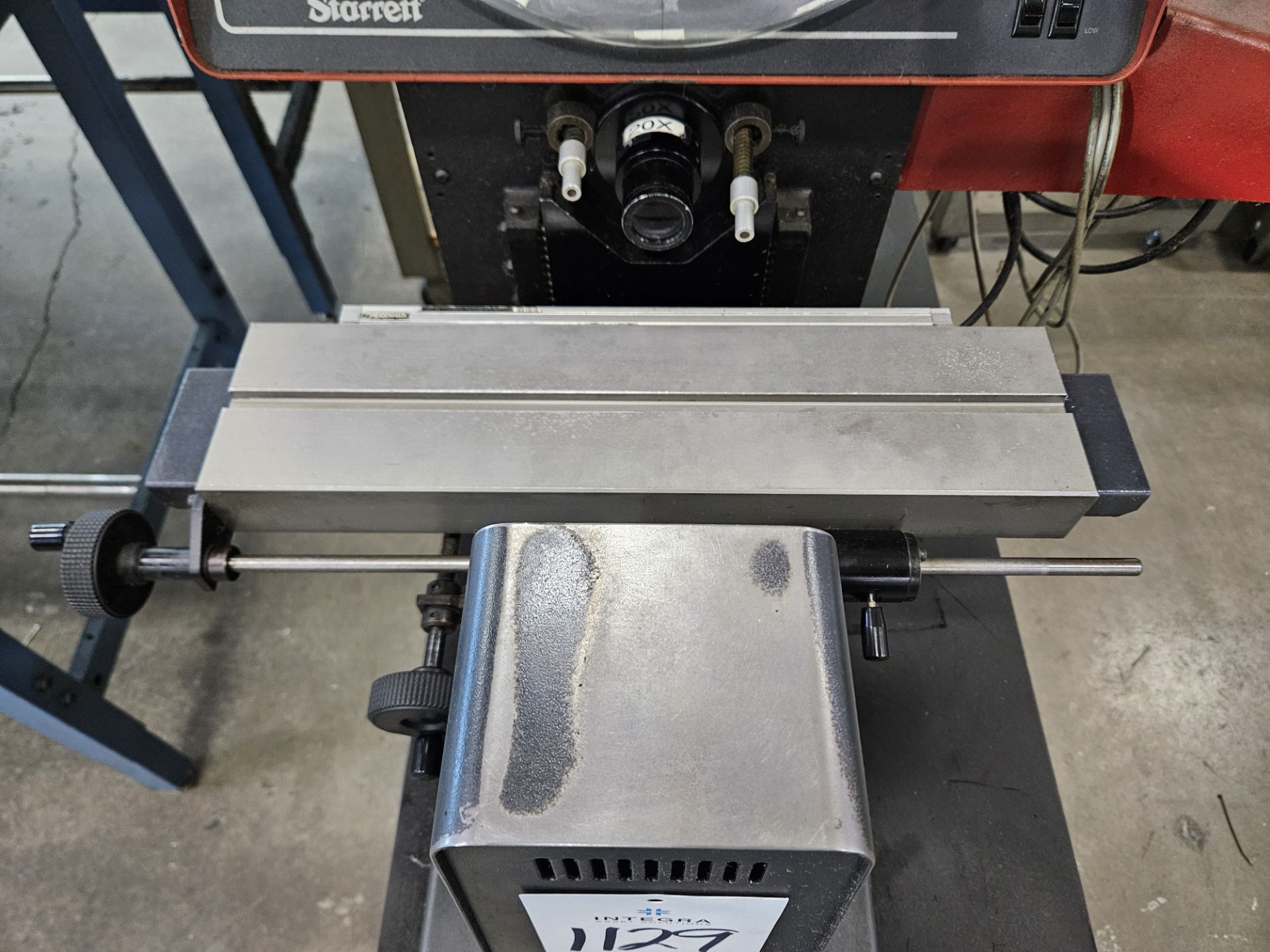 Starrett HE 400 14" Optical Comparator, S/N 70122, Quadra Chek 200 DRO ...