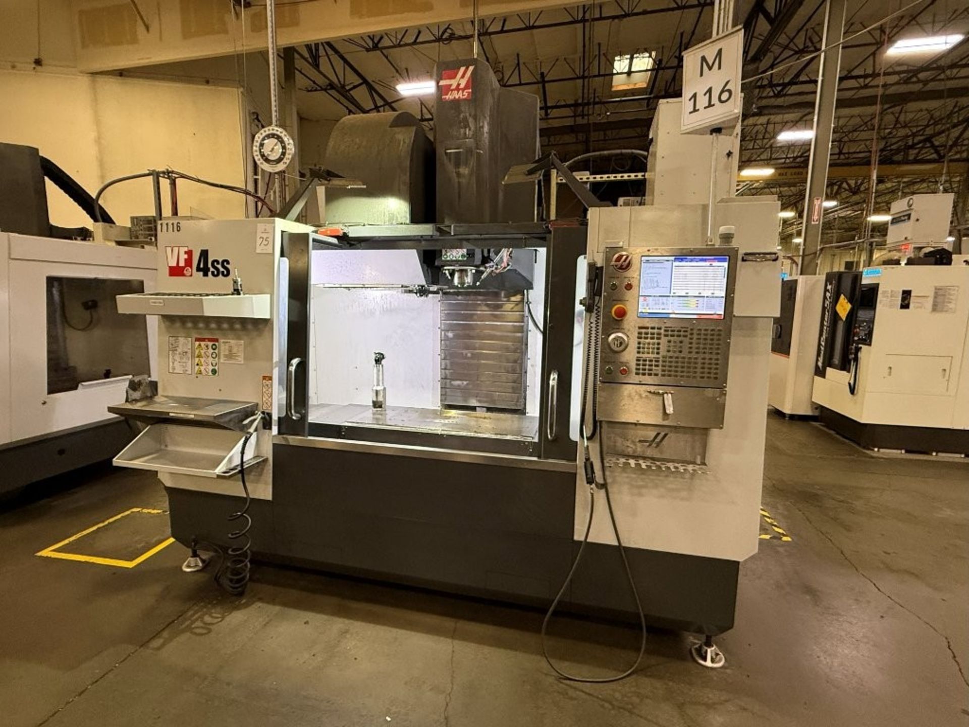 Haas VF-4SS 5-Axis CNC Vertical Machining Center, S/N 1135854 (New 2017 ...