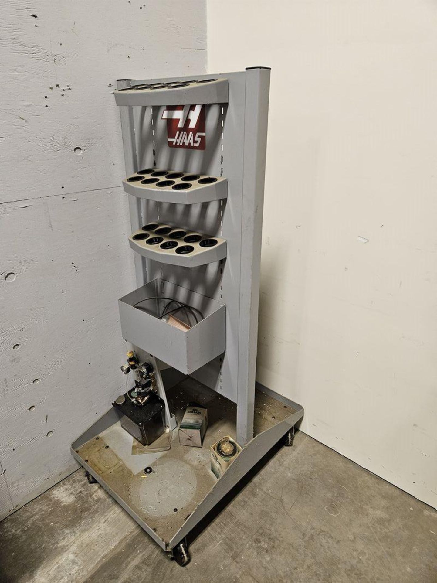 Haas 45-Spot 40 Taper Rolling Tool Holder Rack