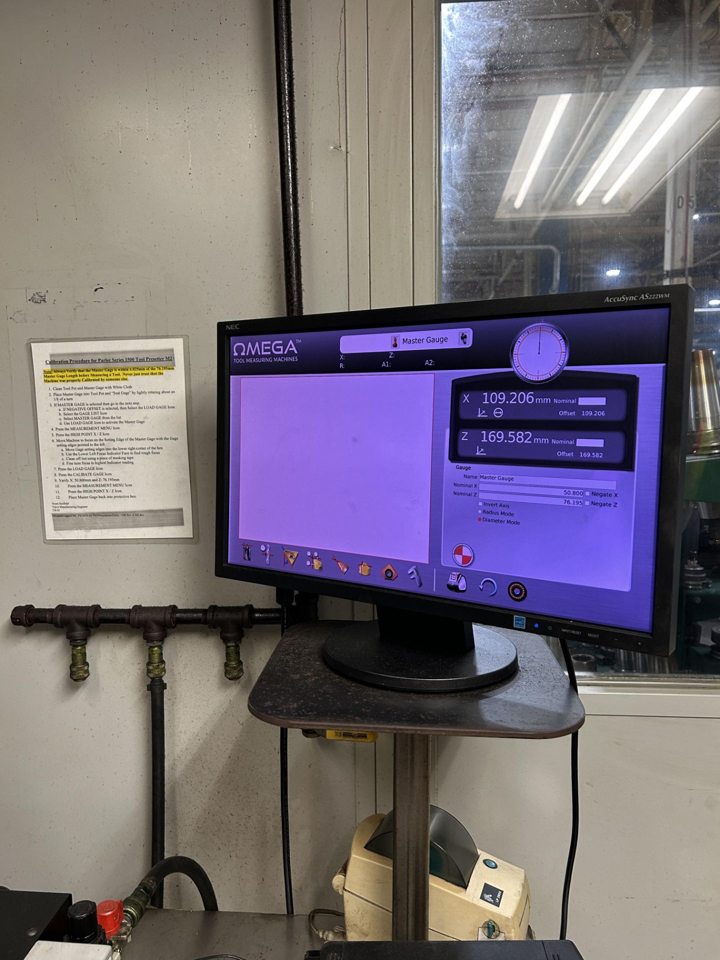Parlec Parsetter TMM Series 1500 Tool Presetter with CPU, Monitor and ...