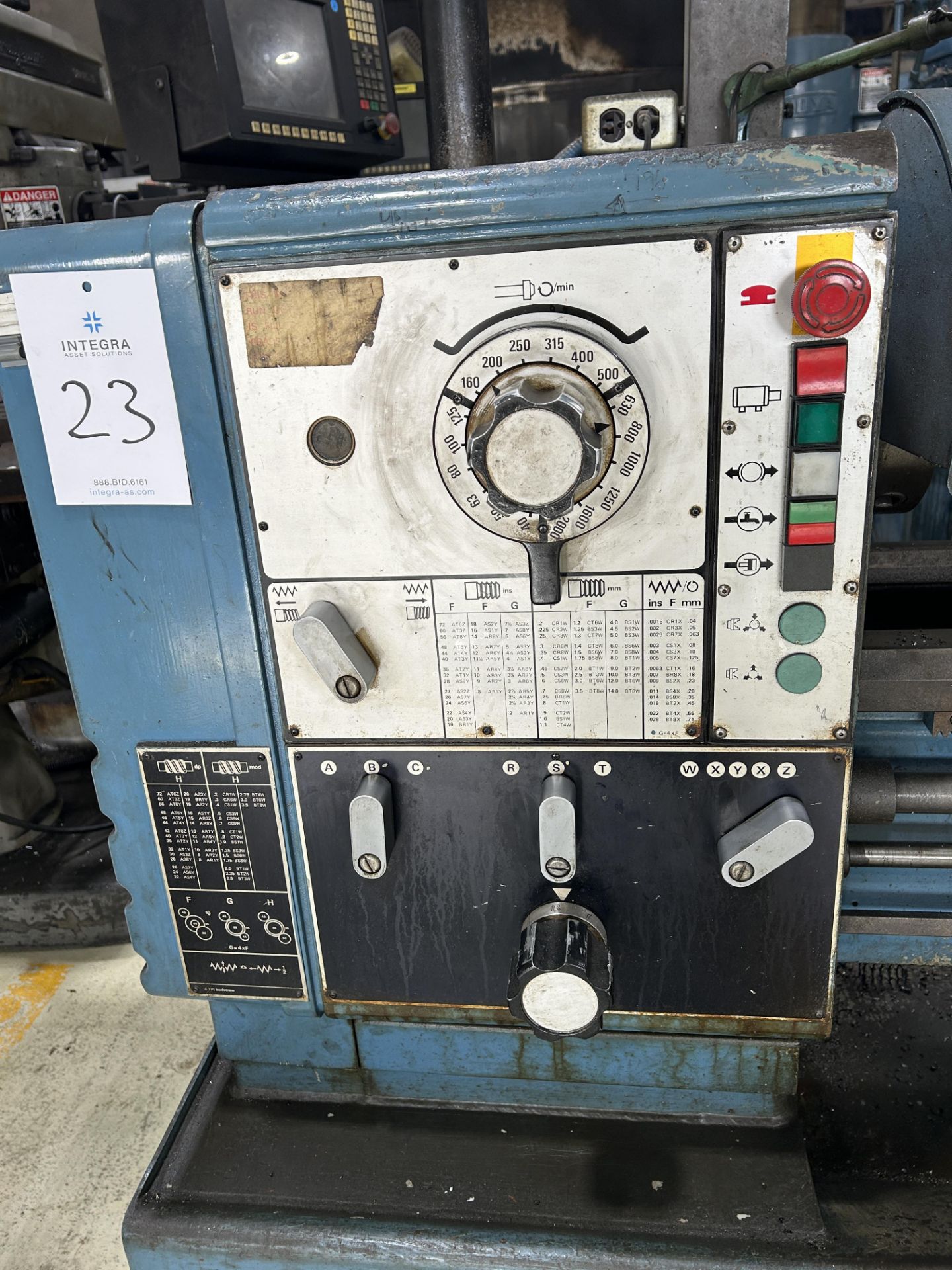 Harrison 15" x 60" Engine Lathe, S/N NA, 3.5" Spindle Hole, 40 - 2000 ...