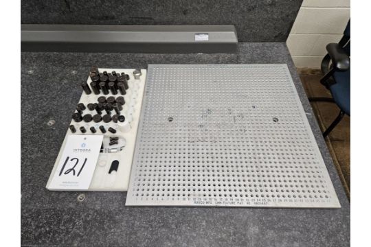 Rayco 20" x 20" CMM Fixture Plate w/ Assorted Tooling, 1/4"x20 Tapped ...