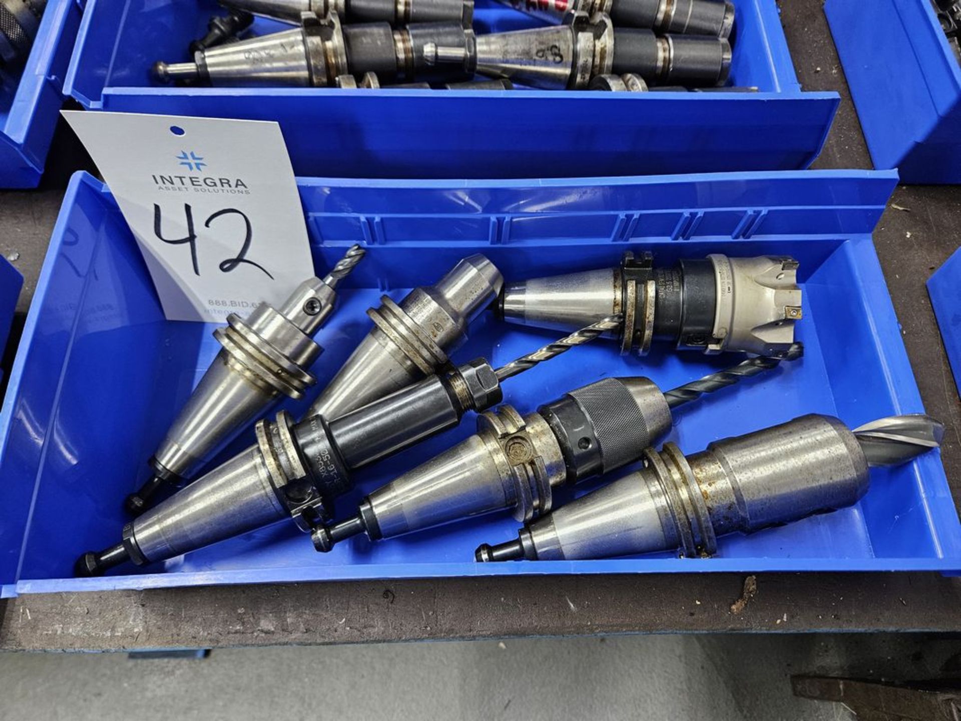 (6) Assorted CT40 Tool Holders (Location; Toledo, OH)