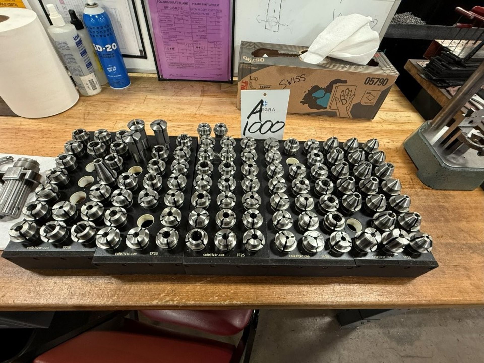 Lot of Assorted TF25 Collets