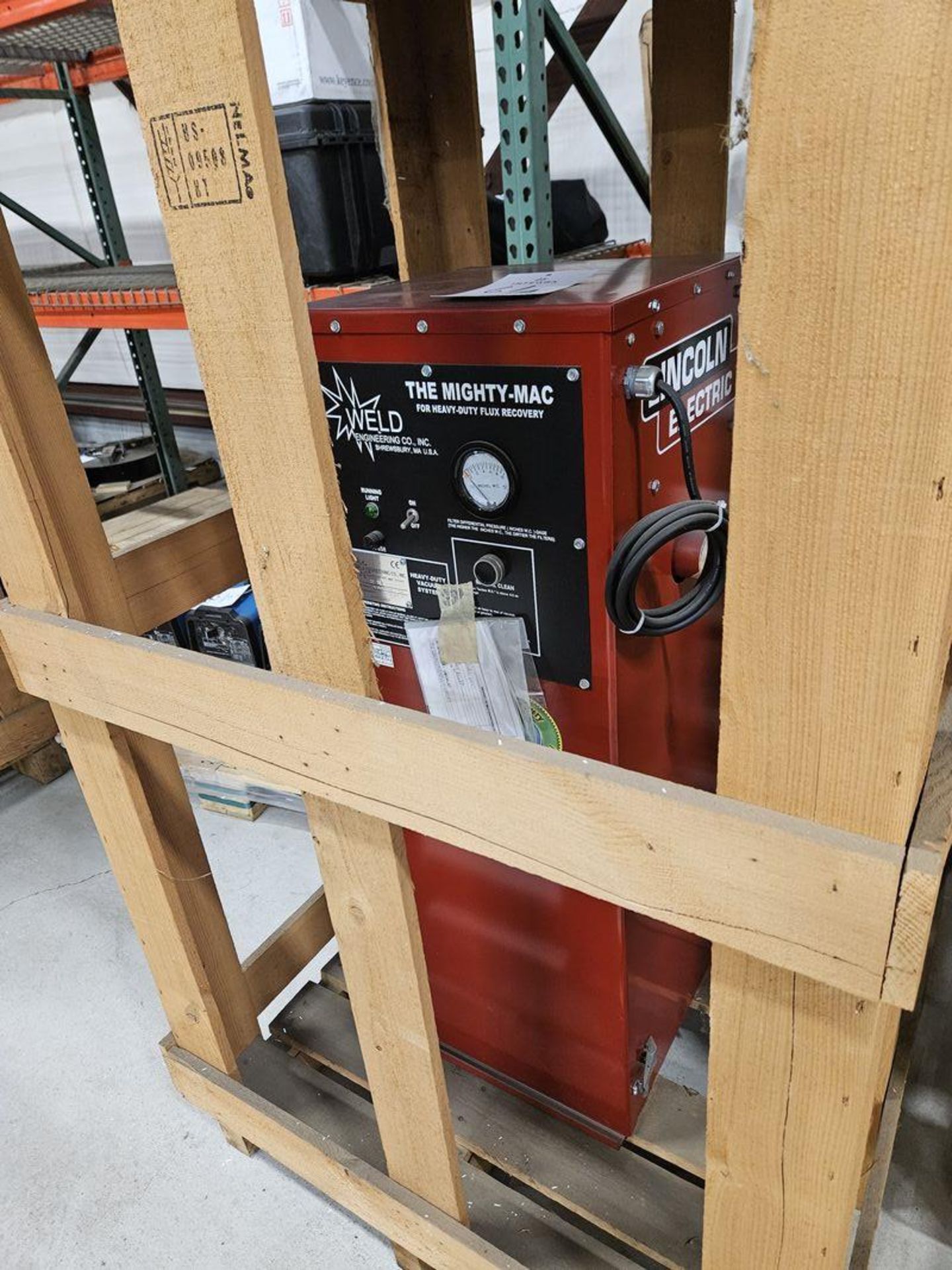 Weld Engineering Mighty-Mac DC-30 Flux Recovery Systems, S/N 119547 W ...